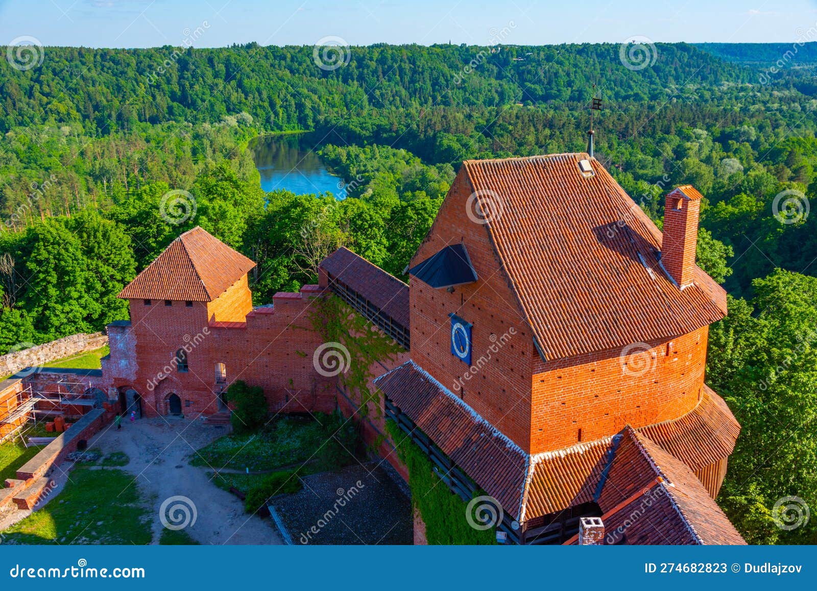 View of the Turaida Castle in Latvia Stock Image - Image of vidzeme ...