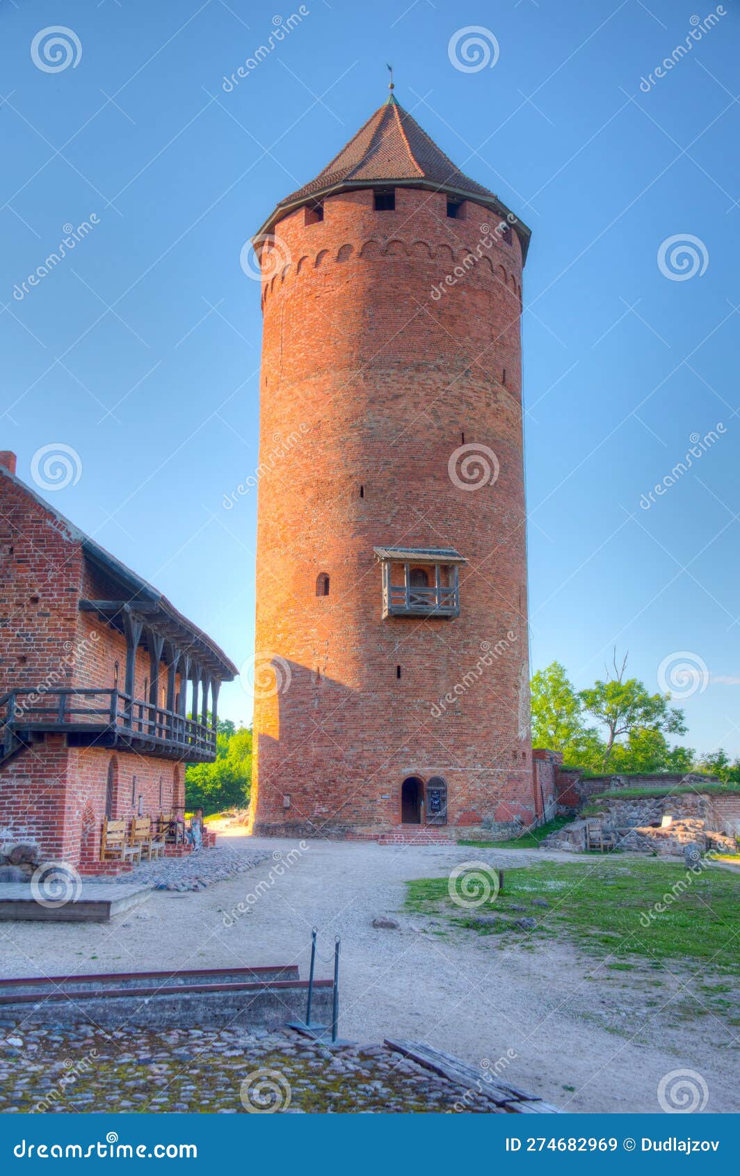 View of the Turaida Castle in Latvia Stock Image - Image of turaida ...