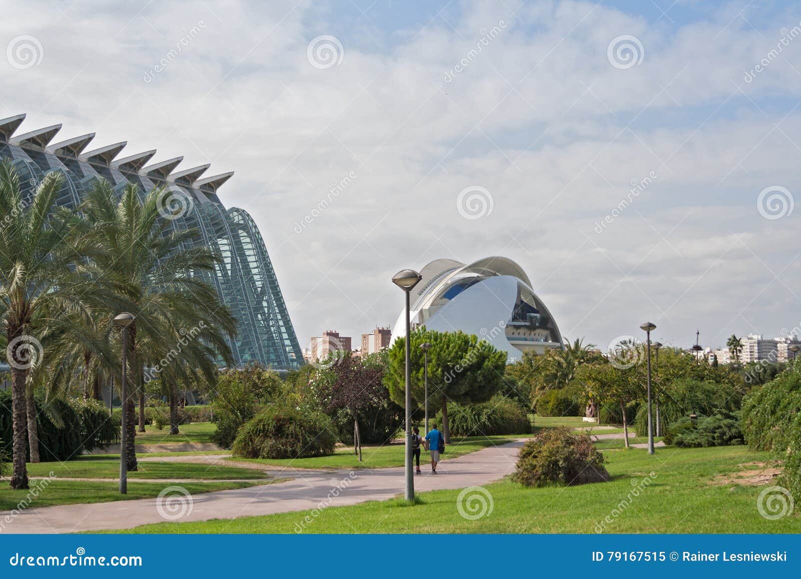 View of the Turia Park in Valencia, Spain Stock Image - Image of garden ...