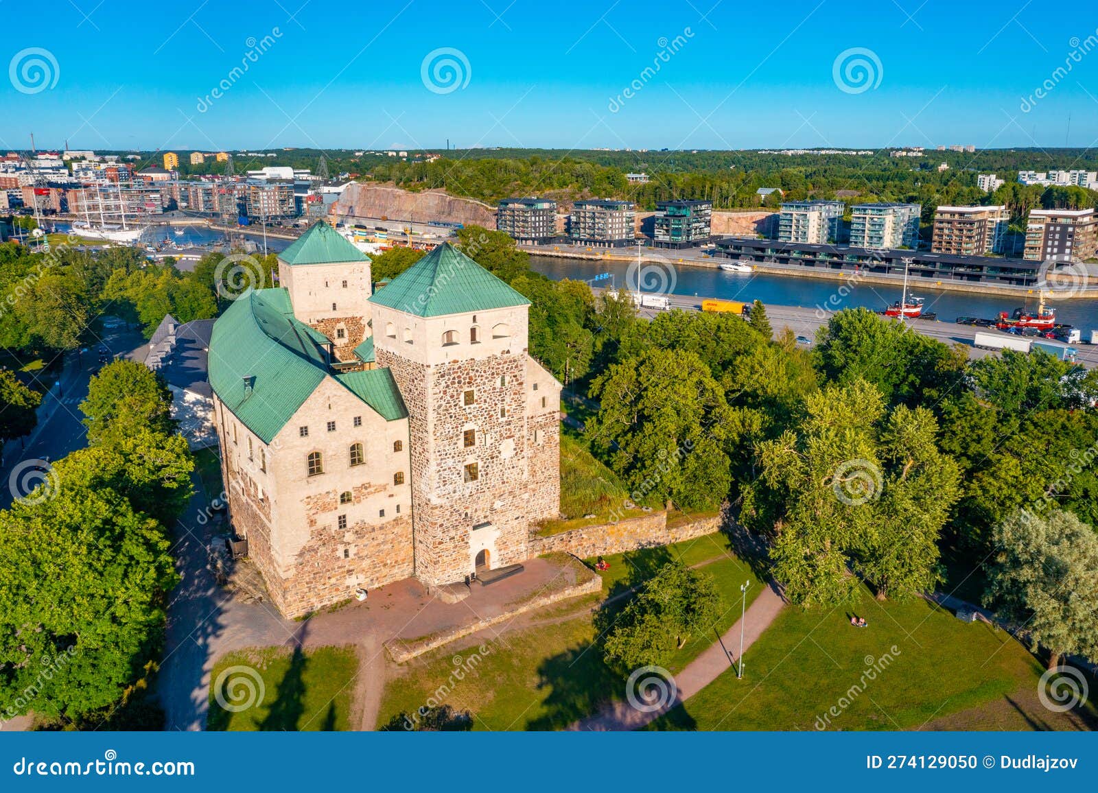 View of Turku Castle in Finland Stock Photo - Image of garden, nature ...
