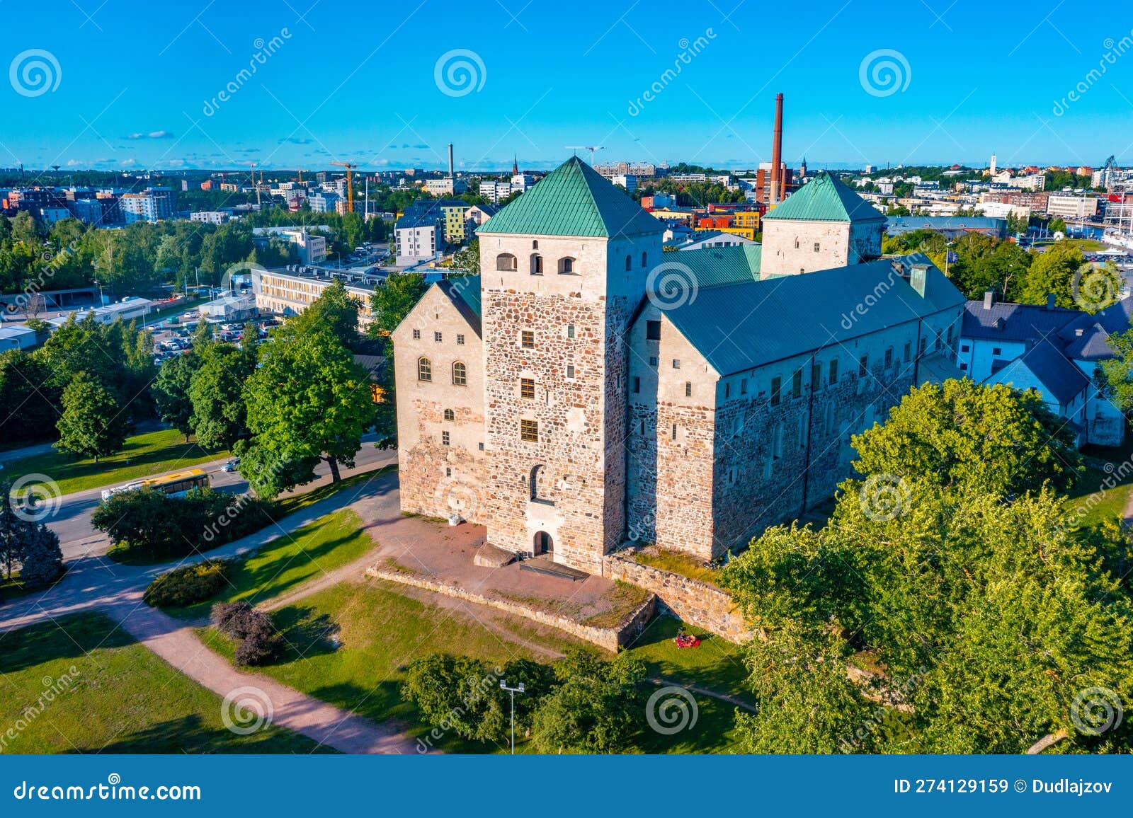 View of Turku Castle in Finland Stock Image - Image of facade, wall ...
