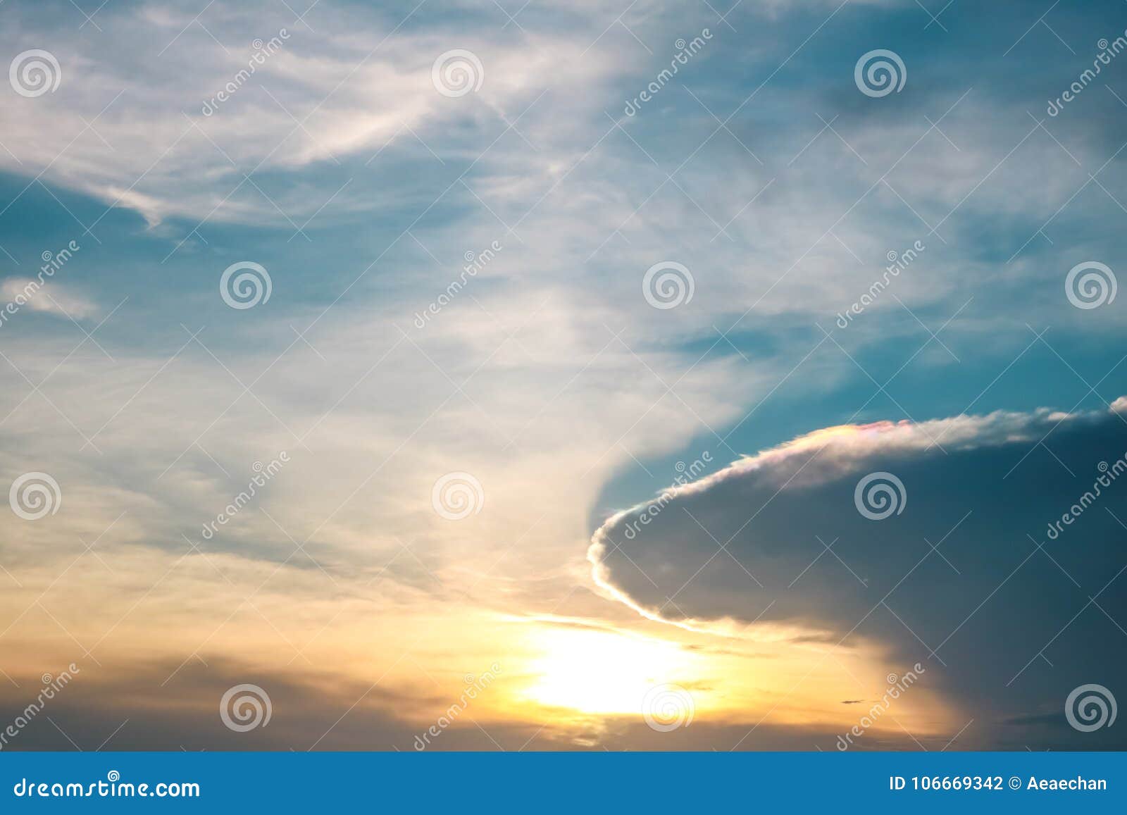 View of Twilight Sky at Evening Stock Photo - Image of outdoor, bright ...