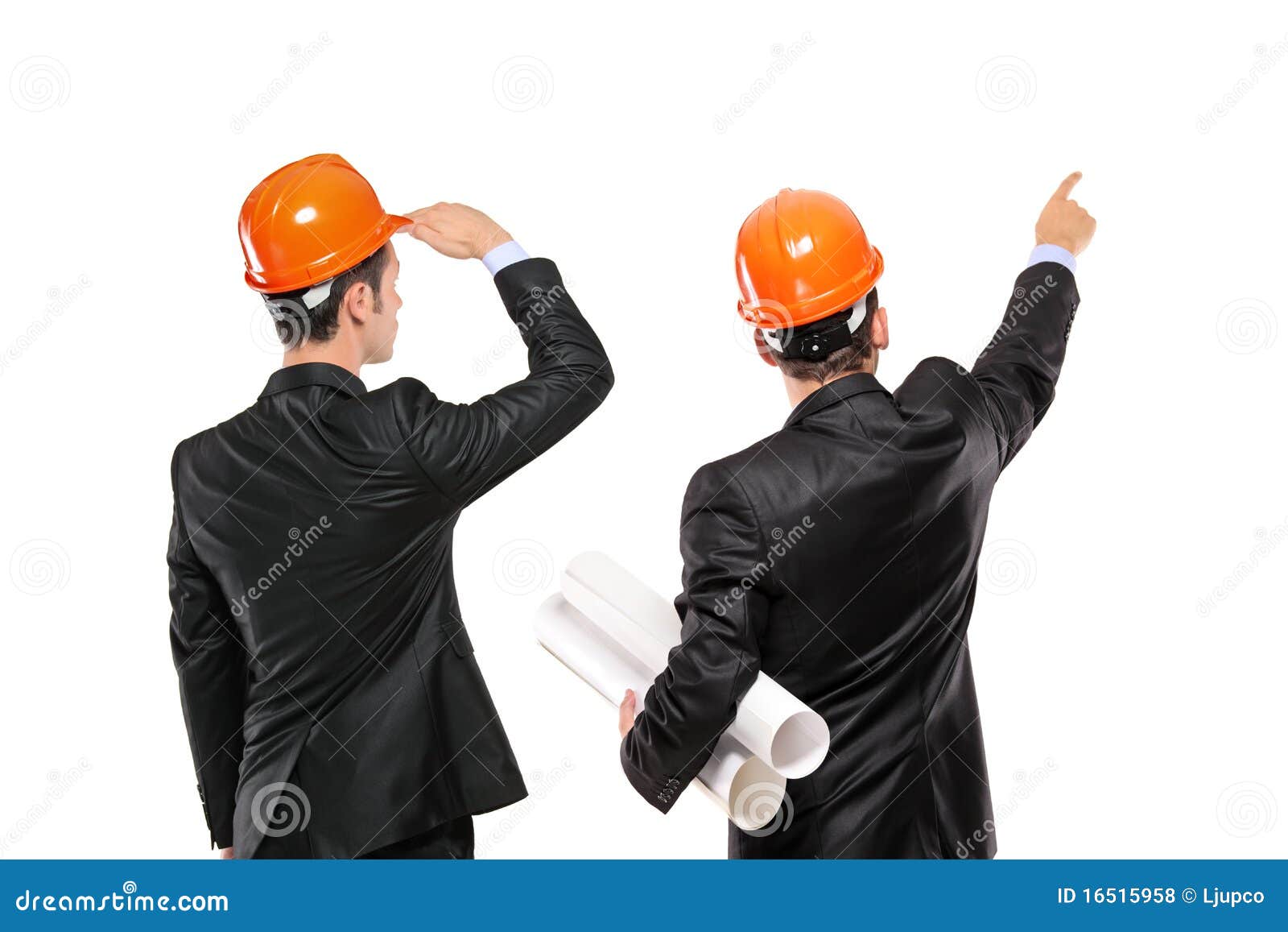 A View of Two Architects in a Suit Looking Stock Photo - Image of adult ...