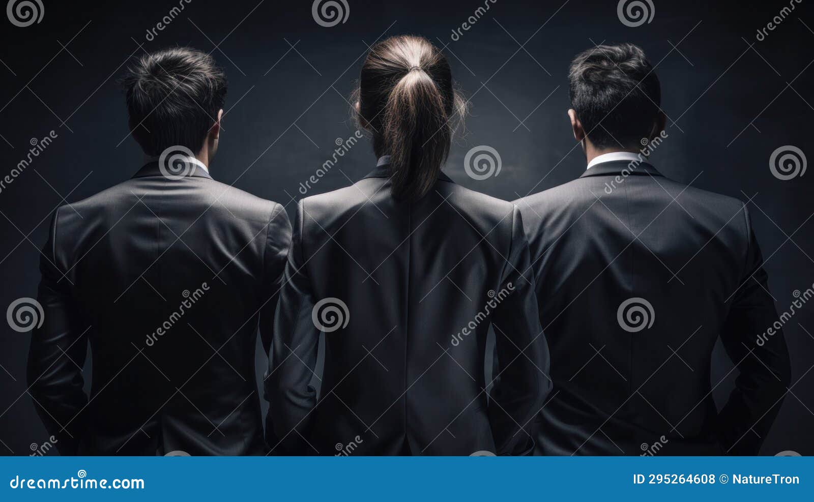 View of Two People Standing Back To Back View of Two People View of ...
