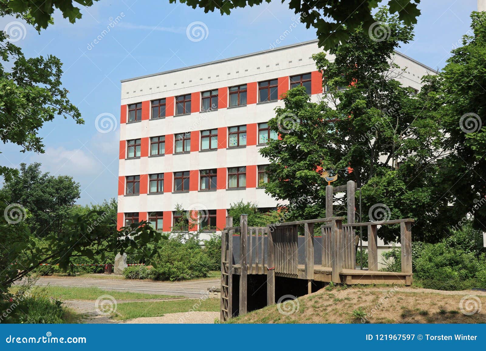 Typical Architecture from the Gdr Stock Image - Image of housing, city ...