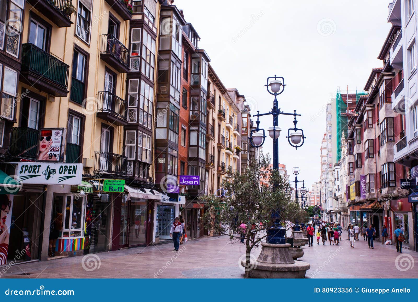 View of Typical Building of Santander Editorial Photo - Image of ...