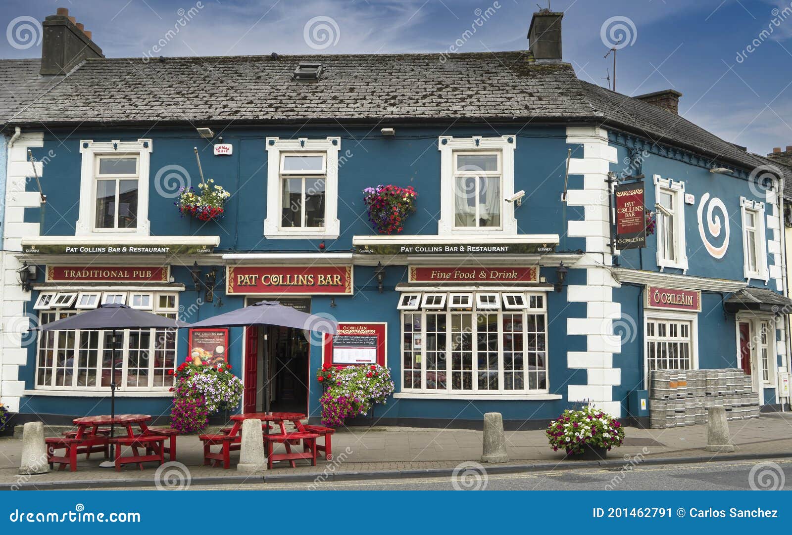 View of a Typical Irish Pub with a Blue Facade. Editorial Photo - Image ...
