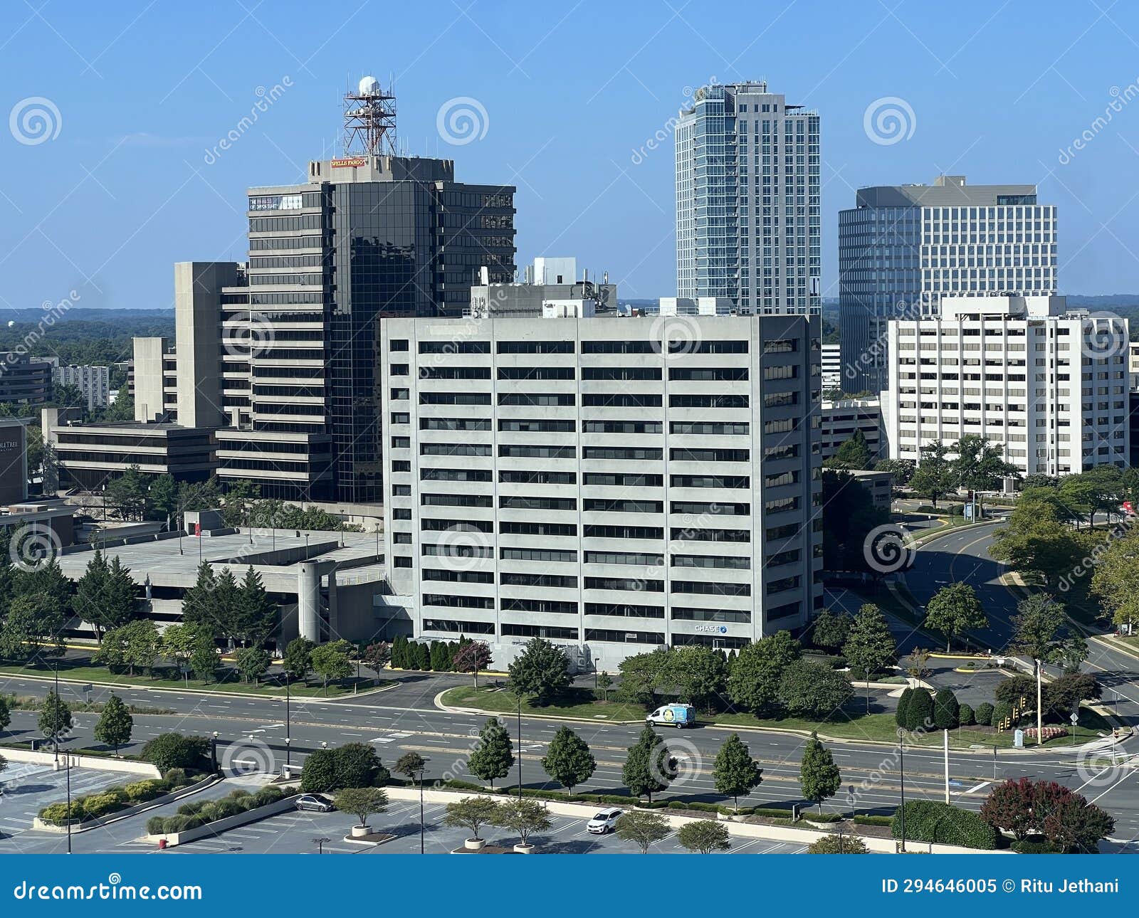 View of Tysons in Virginia editorial image. Image of building - 294646005