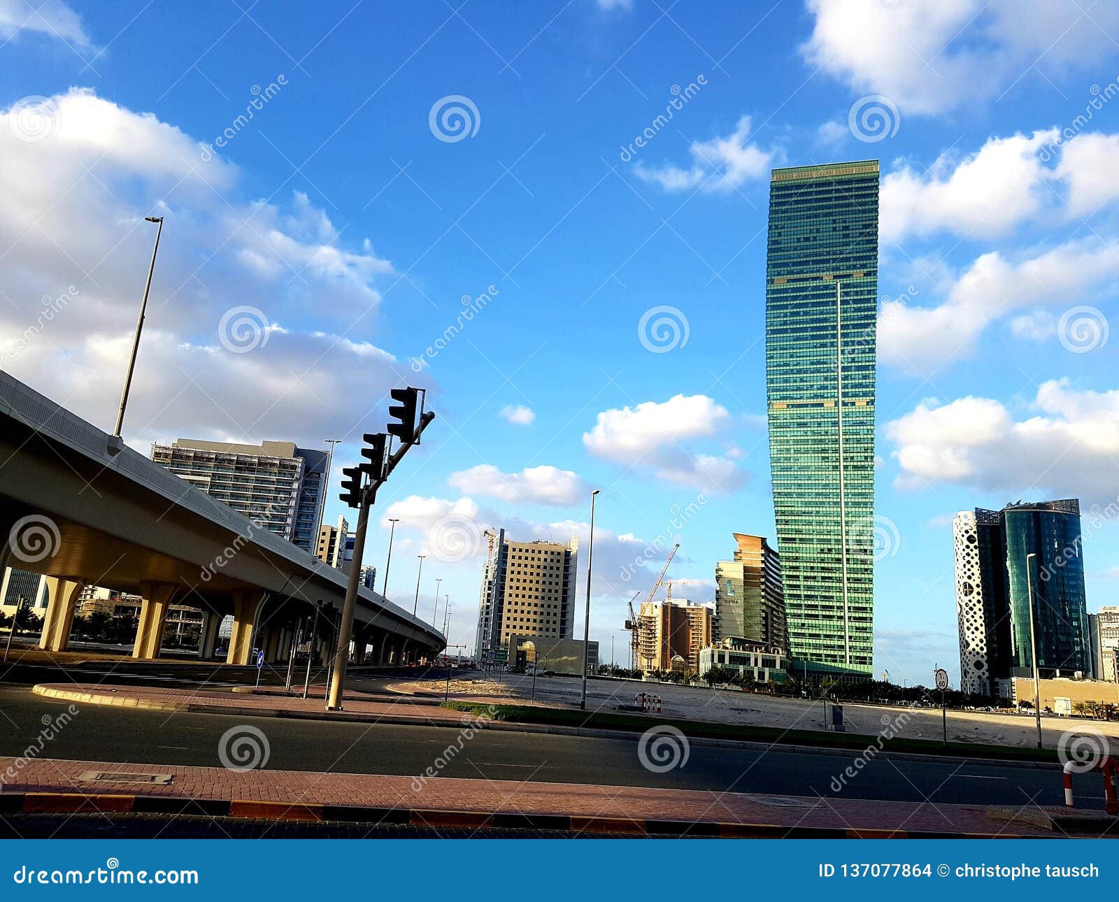 View of U-Bora Tower in Business Bay a District in Dubai. Editorial ...