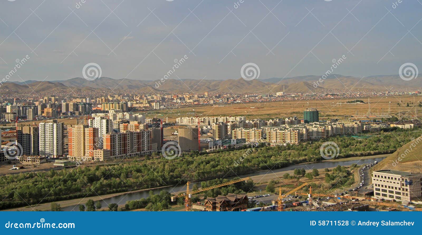 View of Ulan Bator from Mountain Zaisan Editorial Stock Photo - Image ...