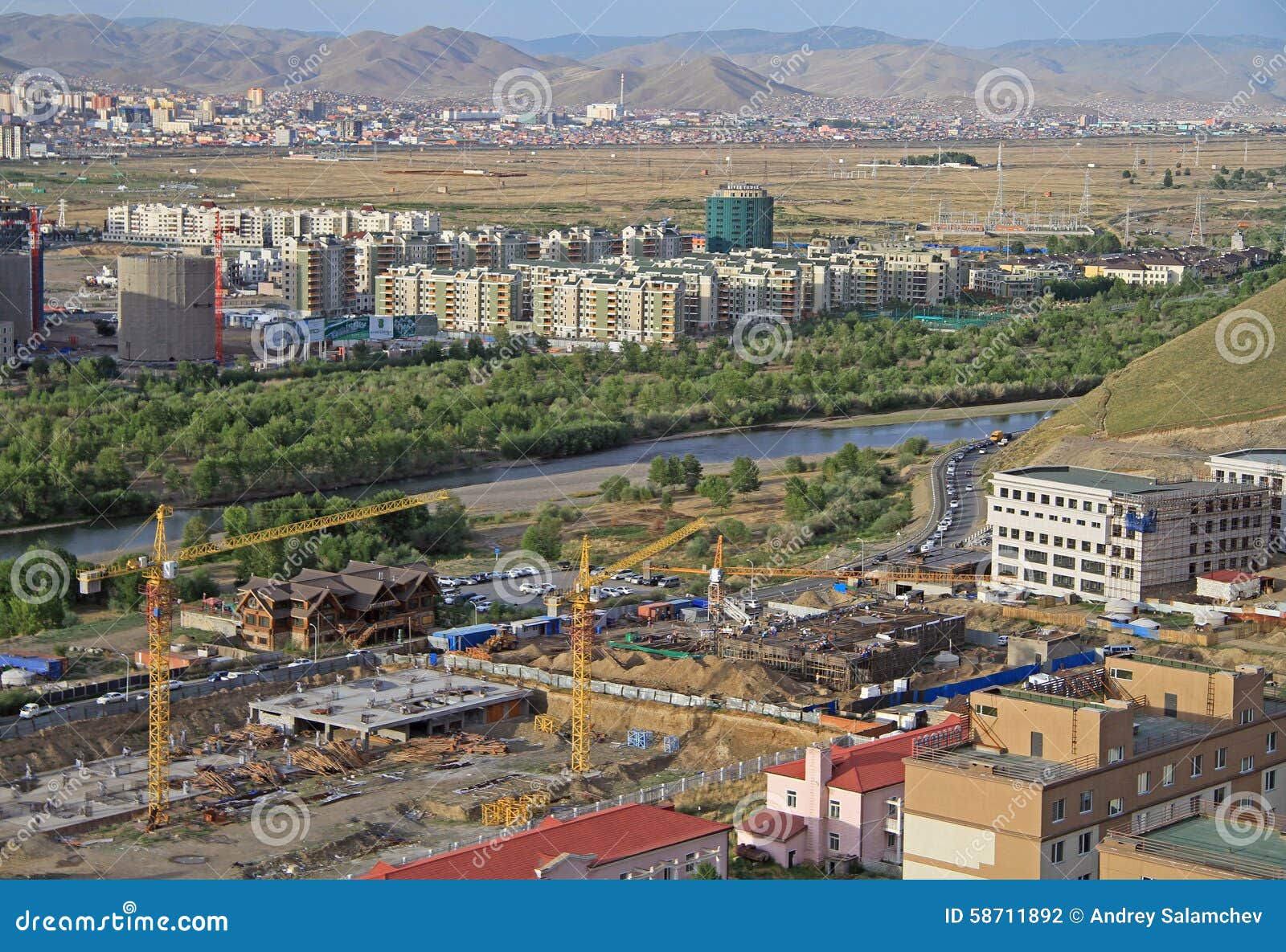 View of Ulan Bator from Mountain Zaisan Editorial Photography - Image ...