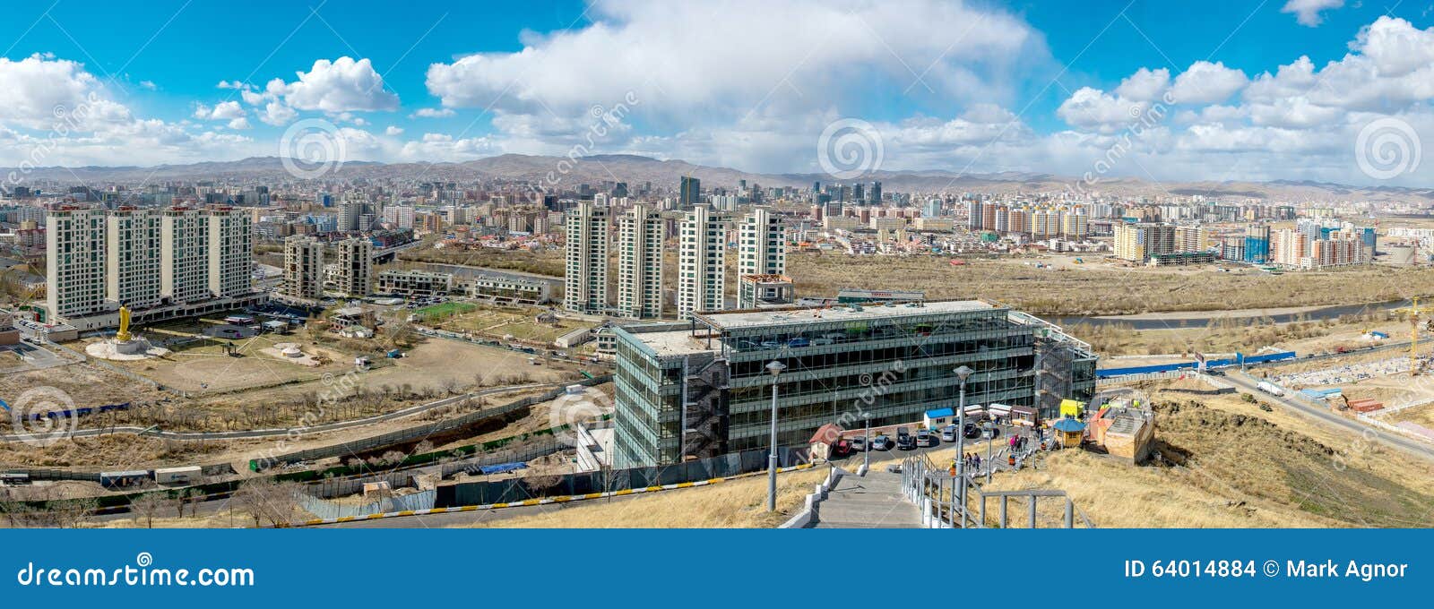 View of Ulan Bator from Mountain Zaisan Editorial Stock Image - Image ...