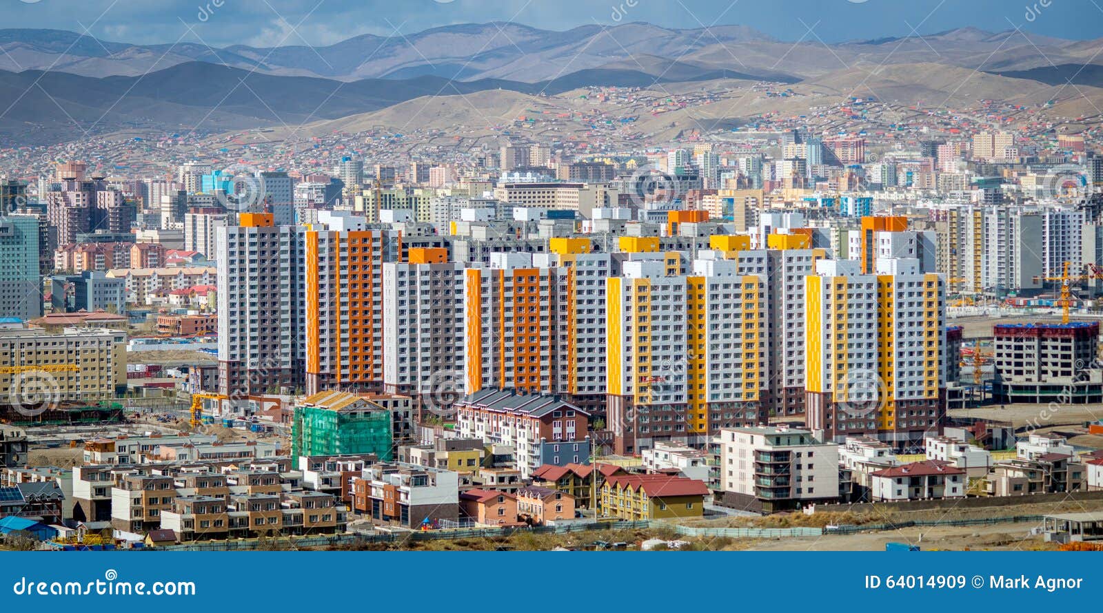 View of Ulan Bator from Mountain Zaisan Editorial Stock Image - Image ...
