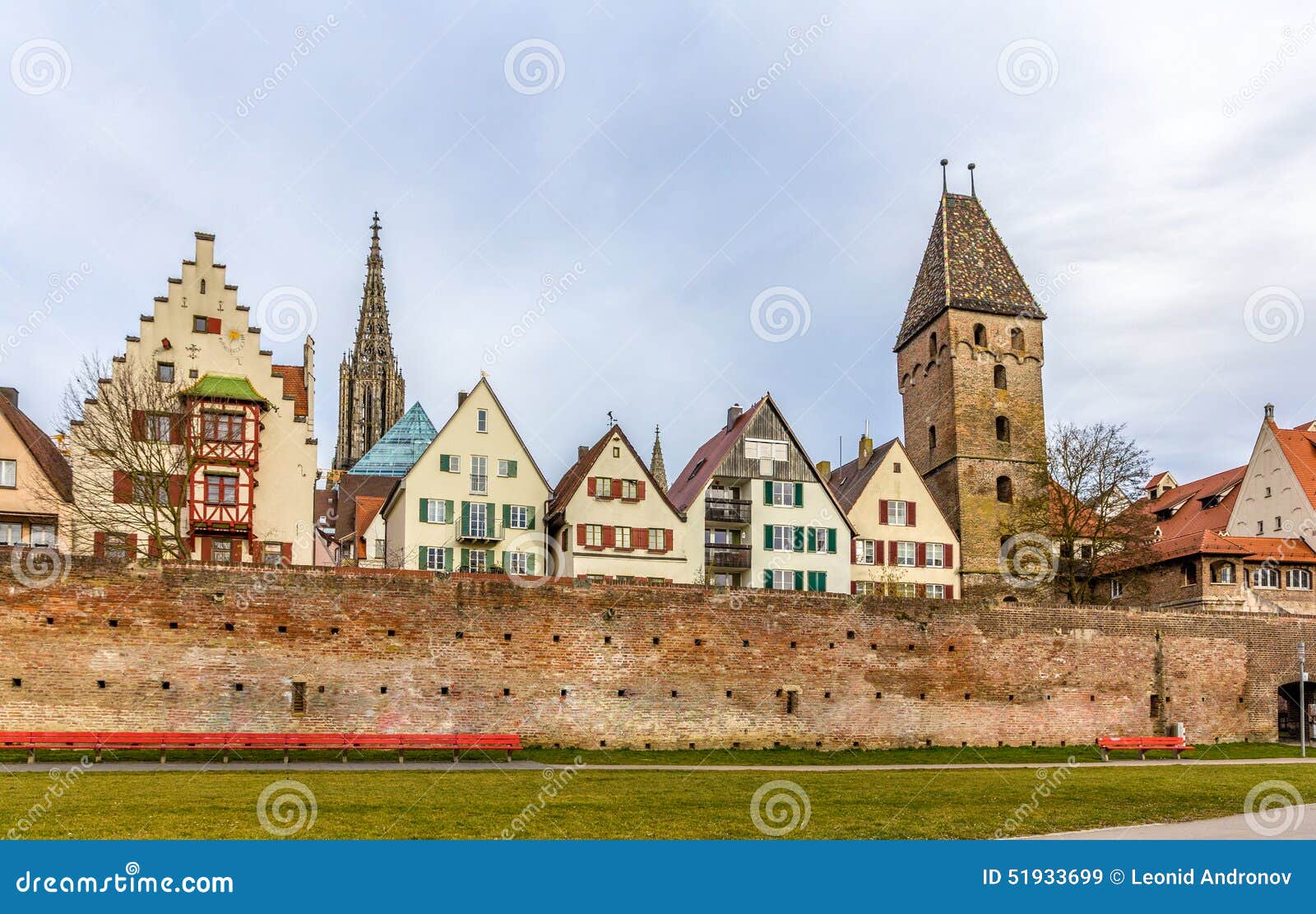 View of Ulm town - Germany stock image. Image of european - 51933699