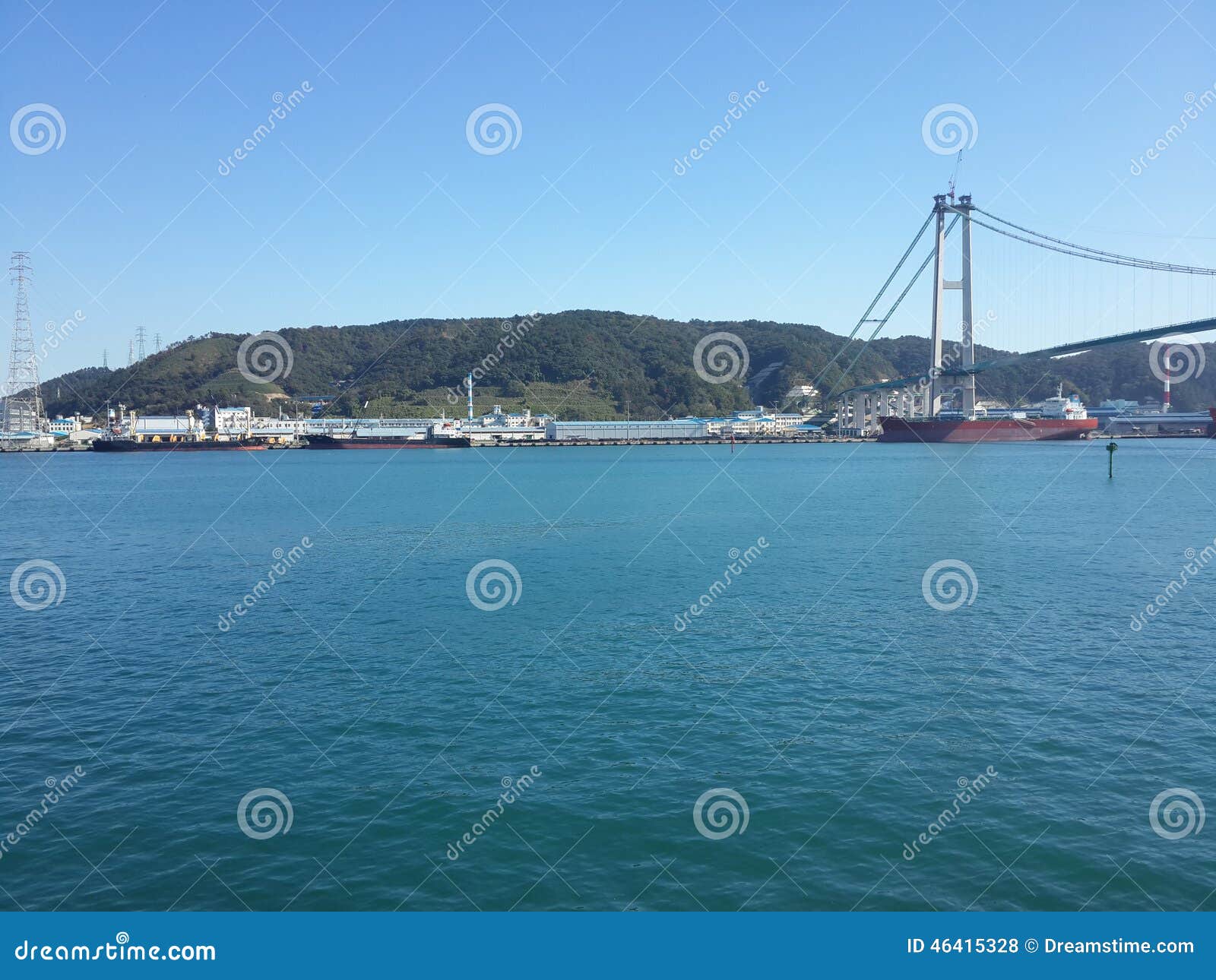 A view at ulsan port stock photo. Image of ship, aphoto - 46415328