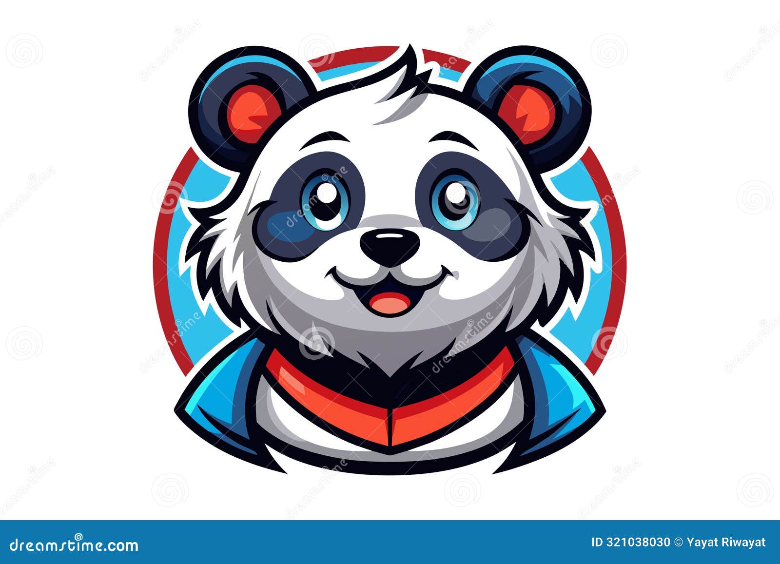 Uncle Panda Logo. Cute Cartoon Mascot on White Background Stock Vector - Illustration of ...