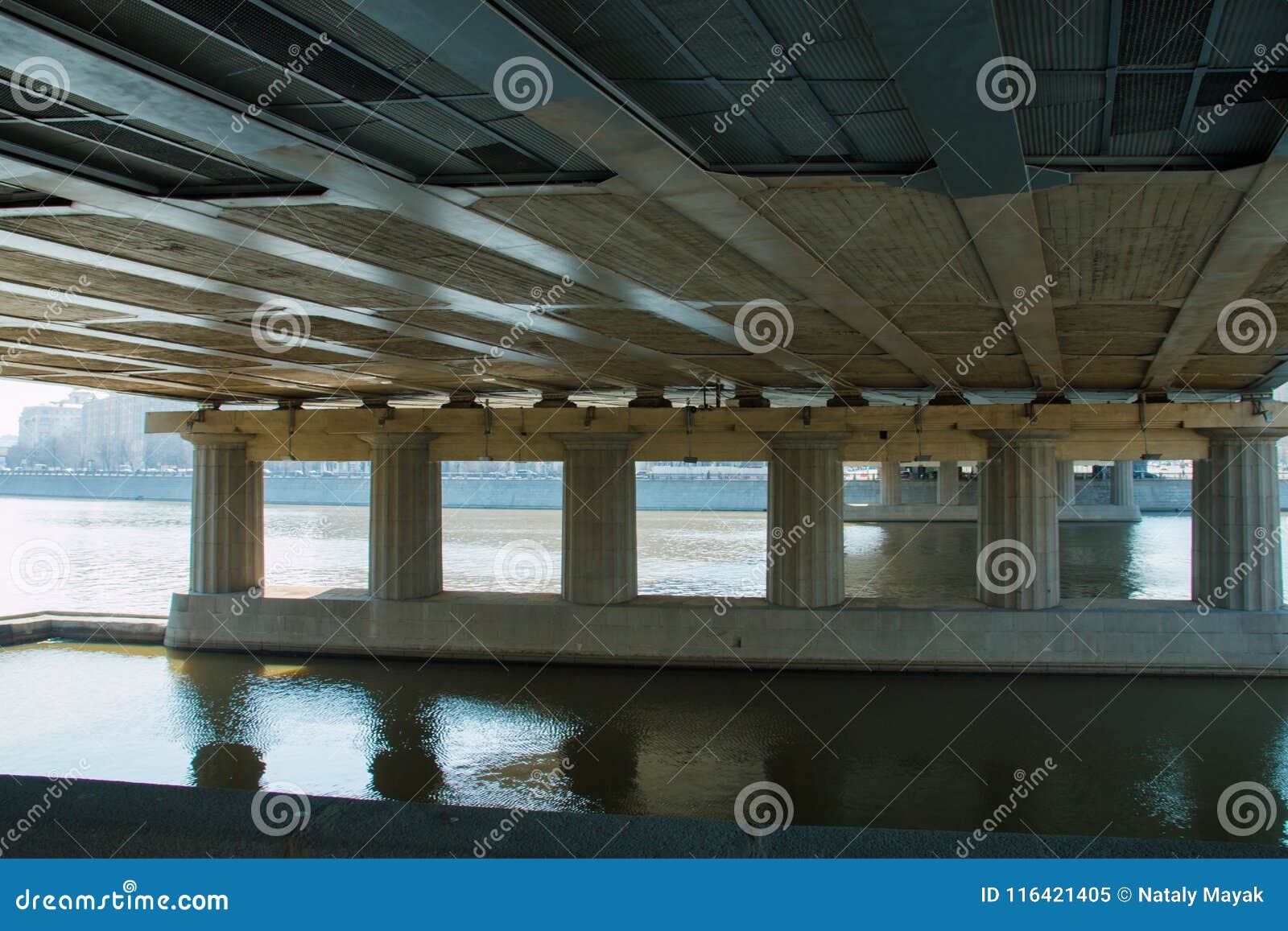 View Under the Bridge of City Stock Image - Image of architecture ...