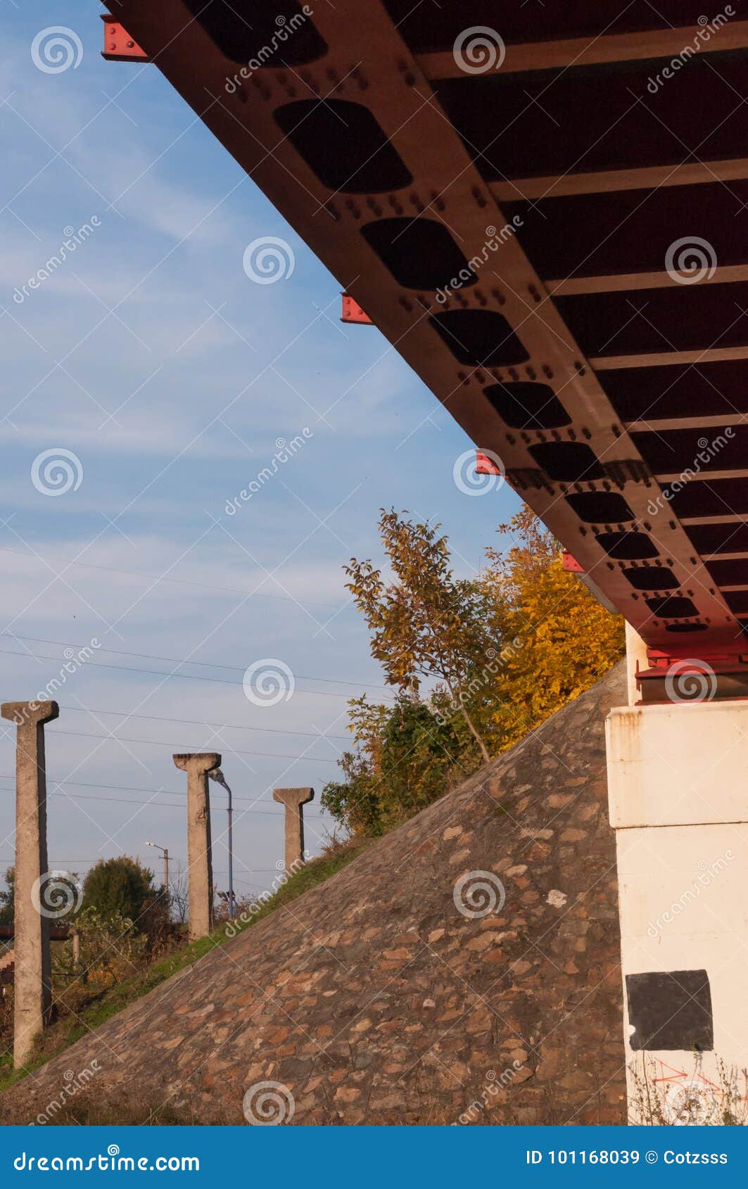 View from under a bridge stock image. Image of strong - 101168039