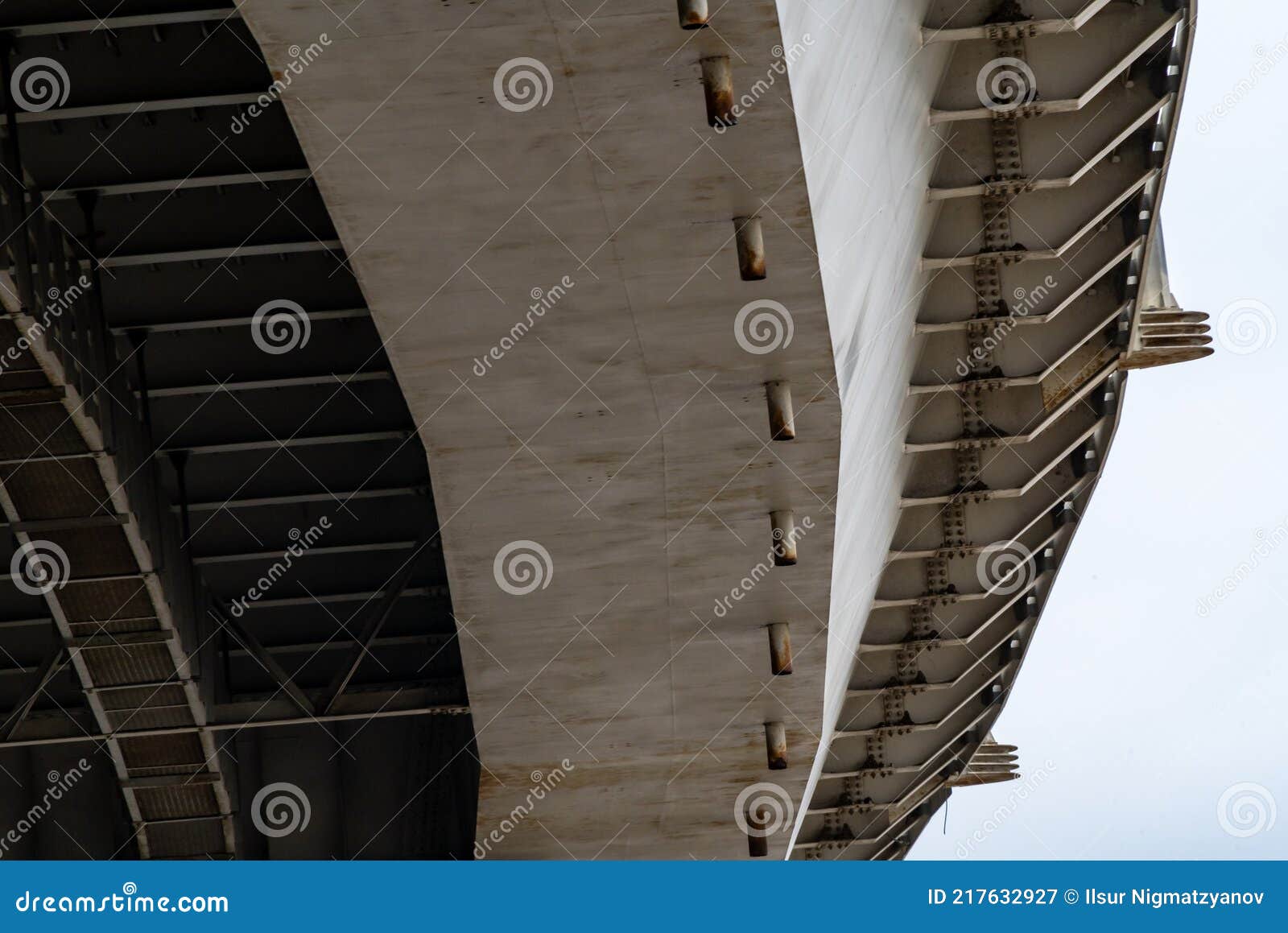 View Under the Freeway Bridge in the City Stock Image - Image of ...
