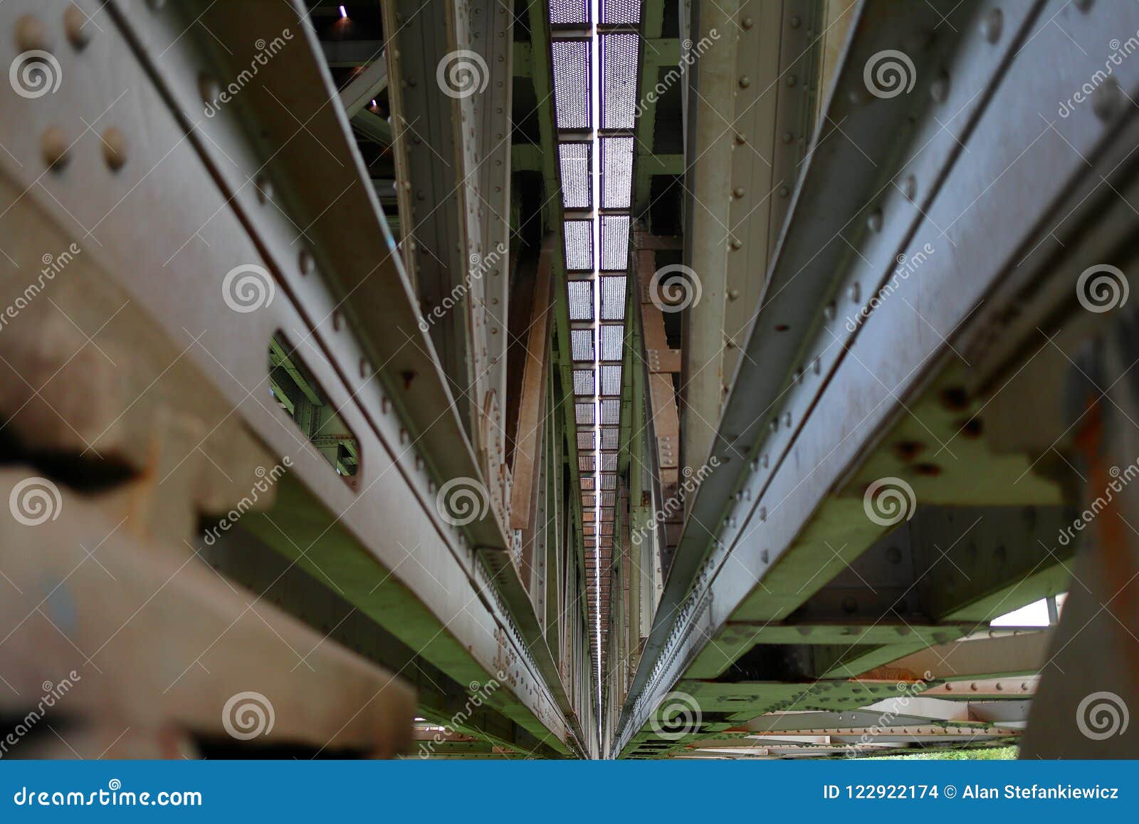 View Under the Railway Bridge Stock Photo - Image of landing, grass ...