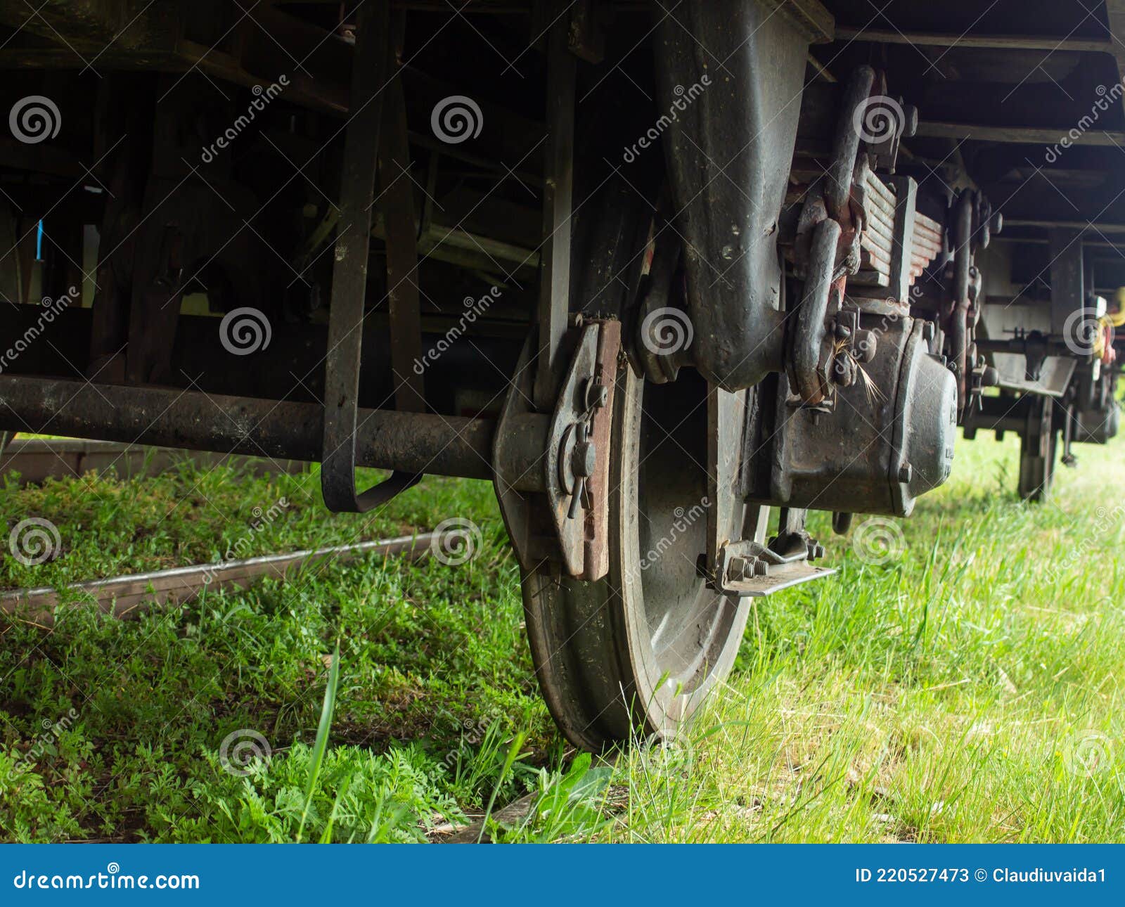 View under the train car stock image. Image of power - 220527473