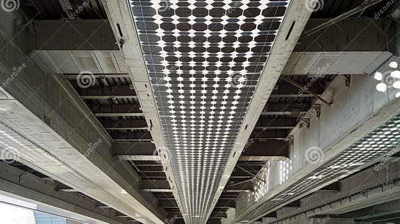 A View Underneath a Bridge Showing the Intricate Structure of the Solar ...