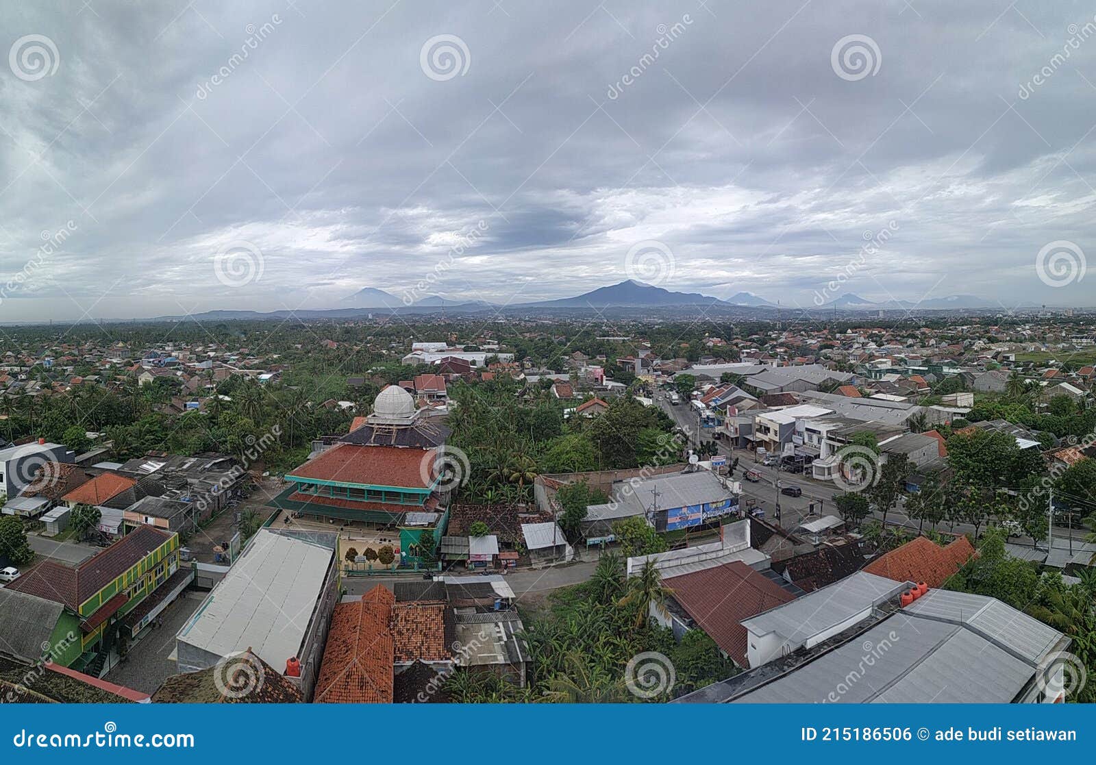 View Ungaran Mountain from Under Semarang City Stock Photo - Image of ...