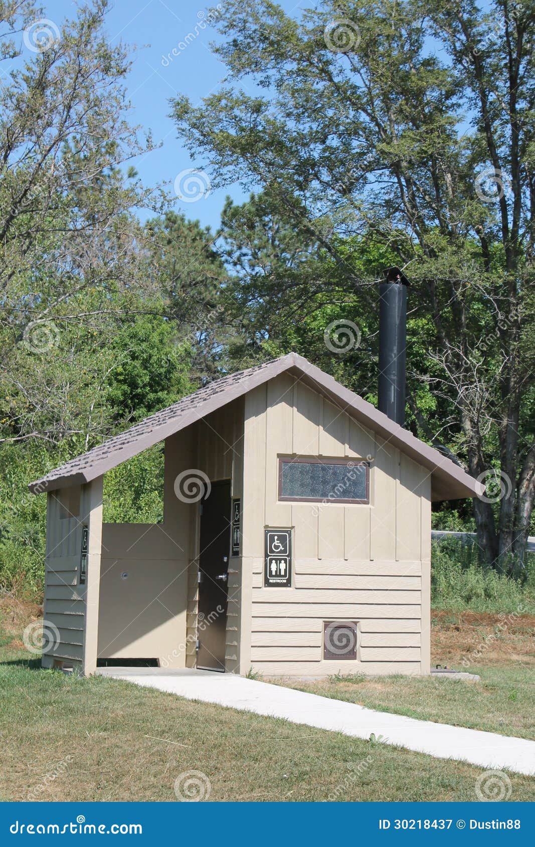 Public Restroom at Public Park. Stock Image - Image of park, public ...