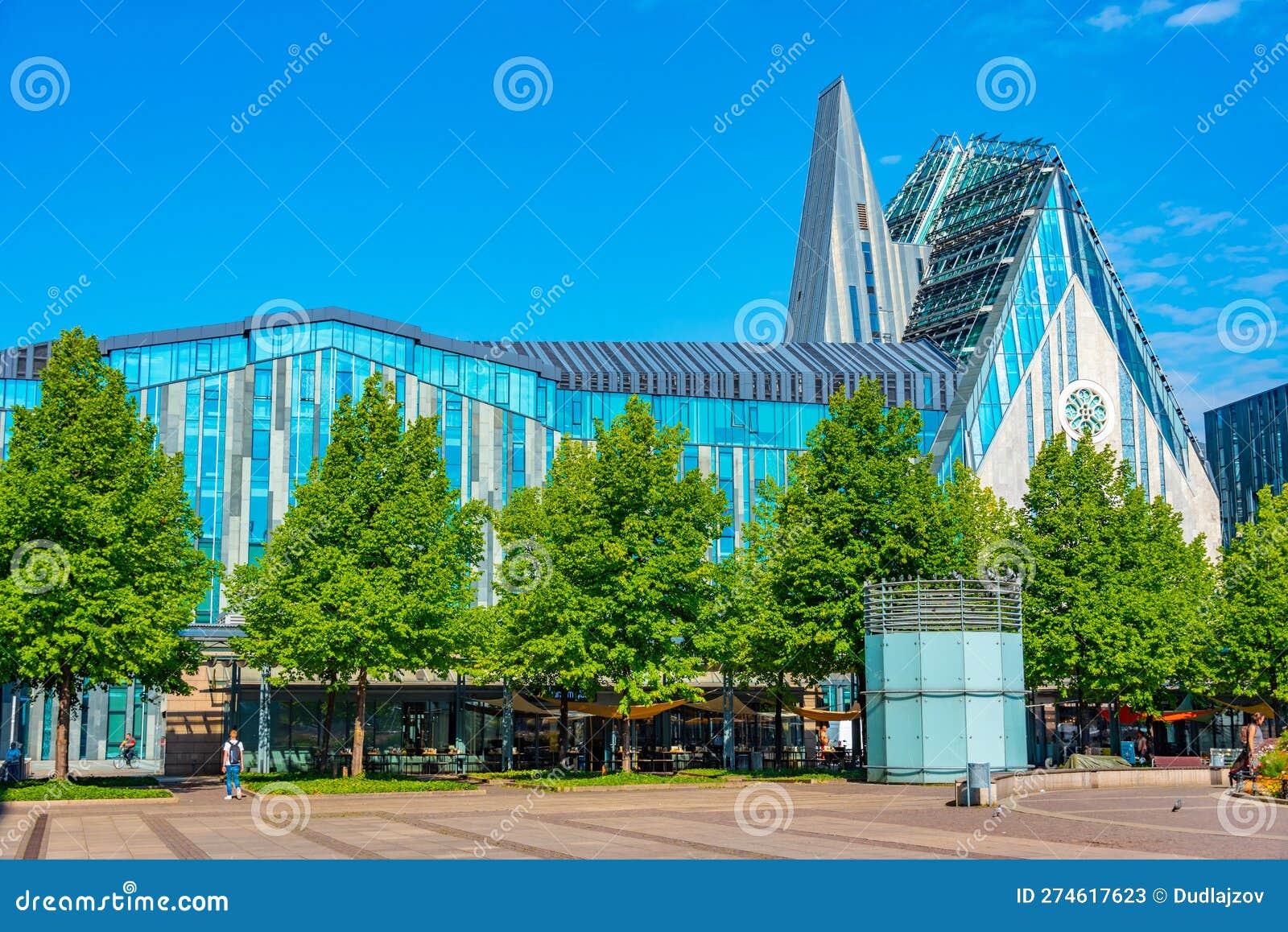 View of the University of Leipzig in Germany Stock Image - Image of ...