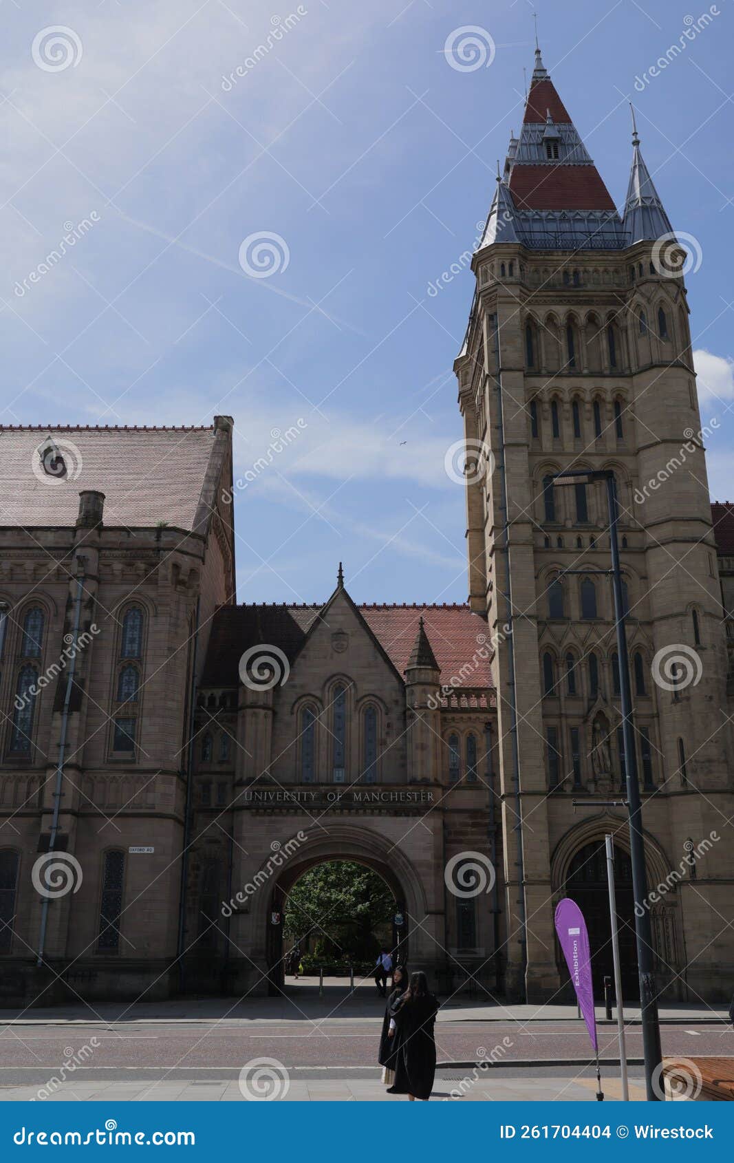 View of the University of Manchester Building Stock Photo - Image of ...