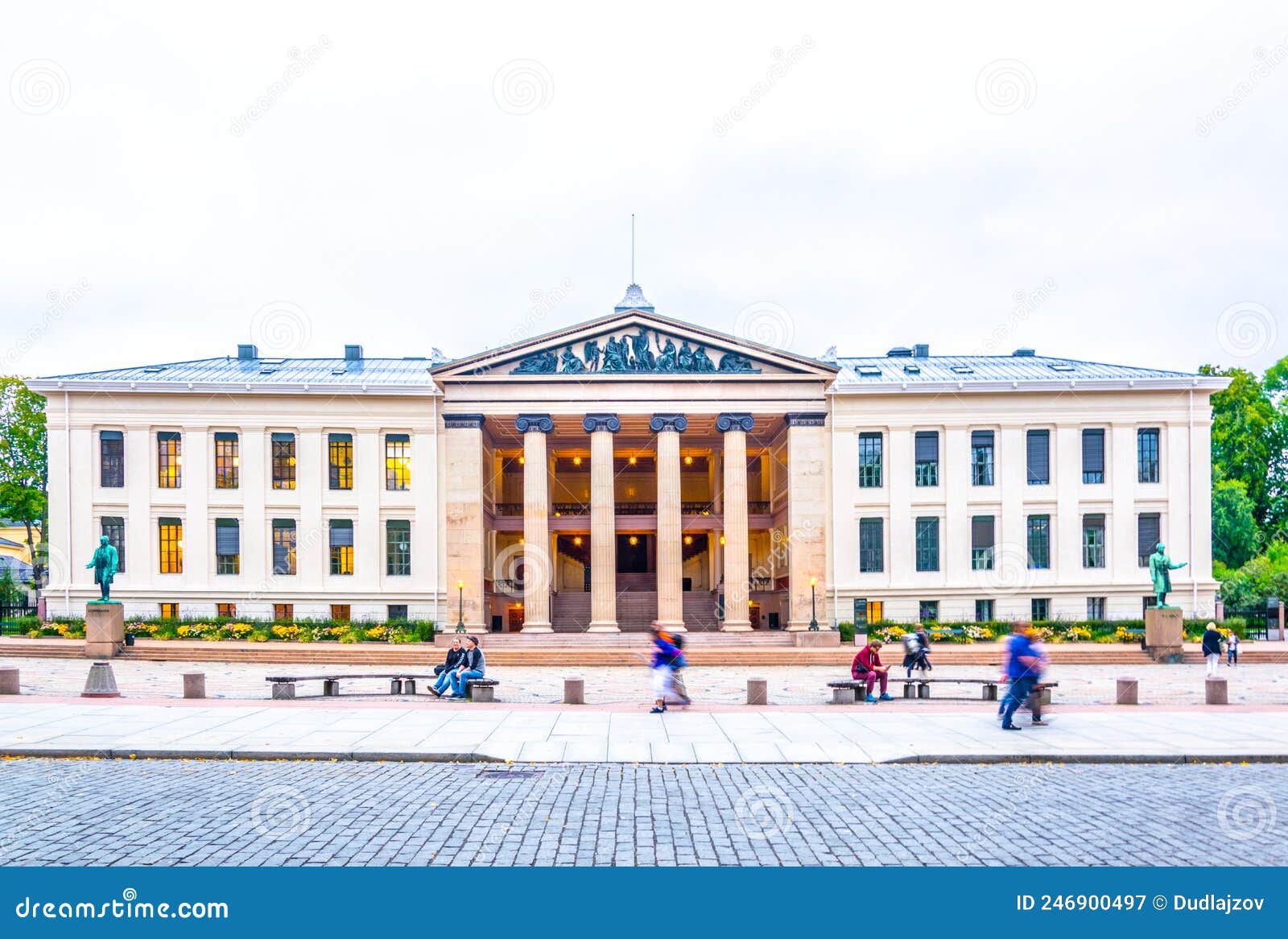 View of the University of Oslo in Norway...IMAGE Editorial Photography ...