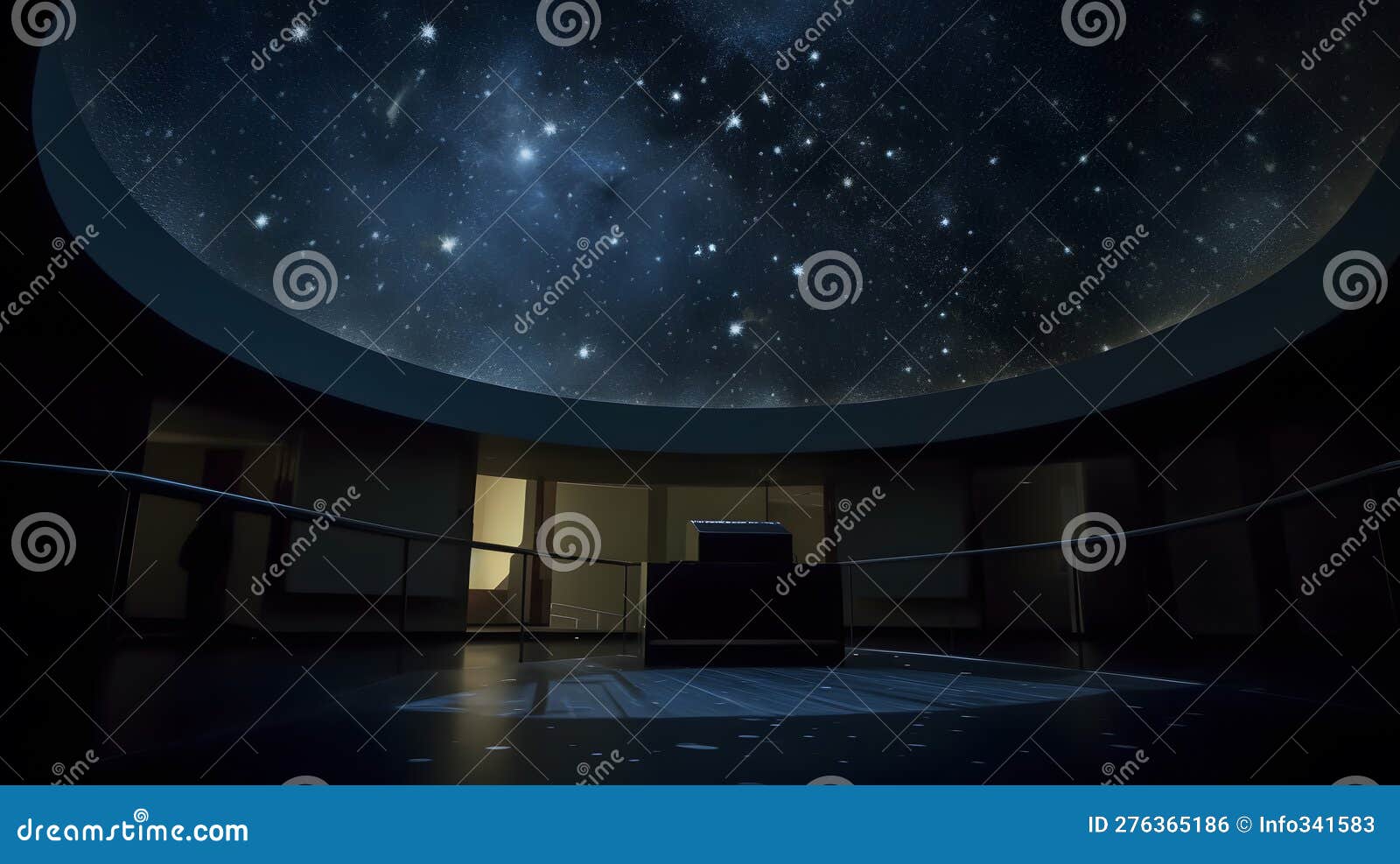 A View of a University Planetarium with a Starry Sky Proj Created with ...