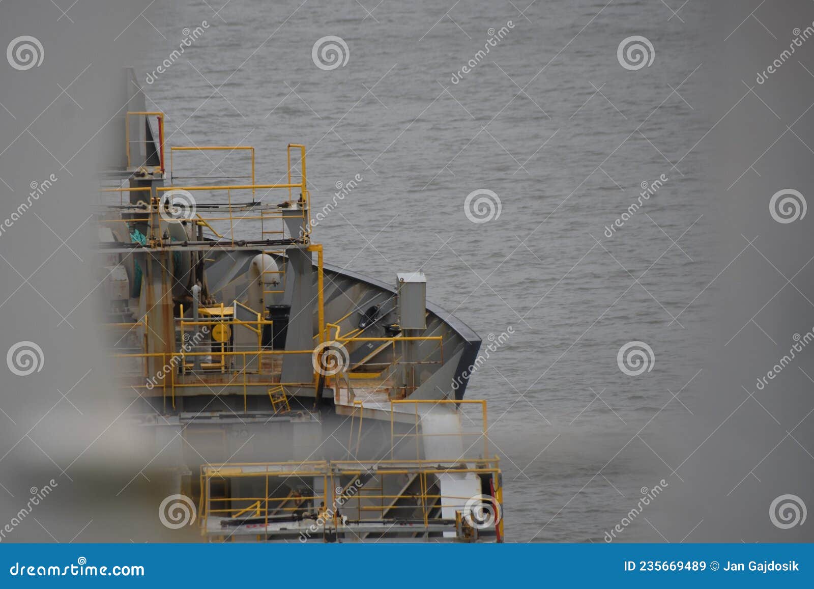 View from Unsharp Foreground To the Forward Starboard Side Part of the ...