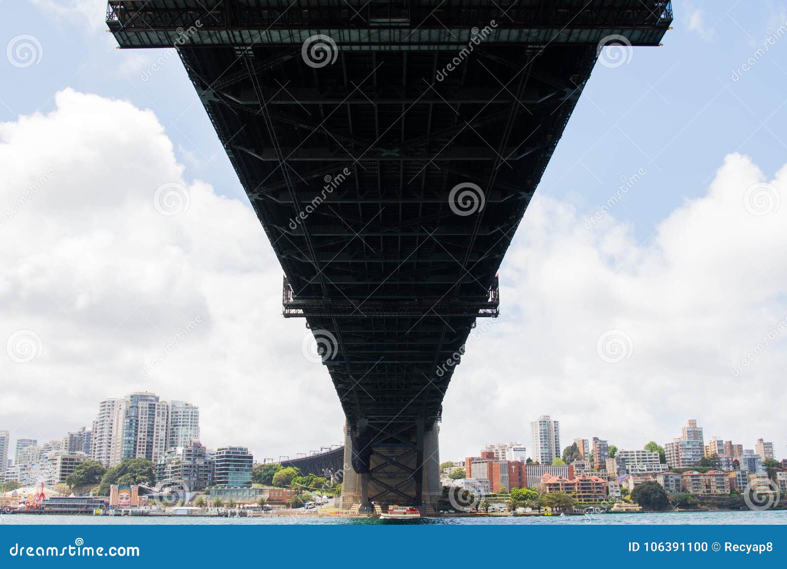Up close of Harbour Bridge editorial image. Image of landmark - 106391100