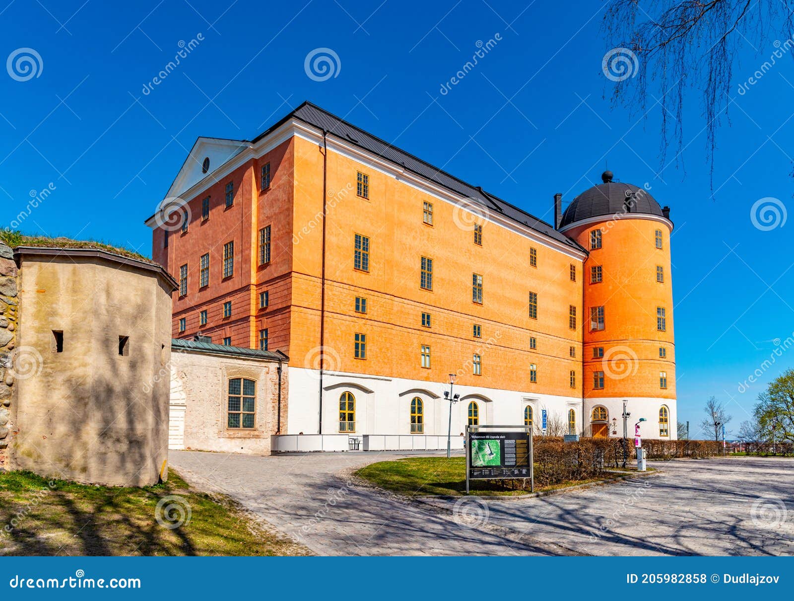 View of the Uppsala Castle in Sweden Stock Photo - Image of historic ...