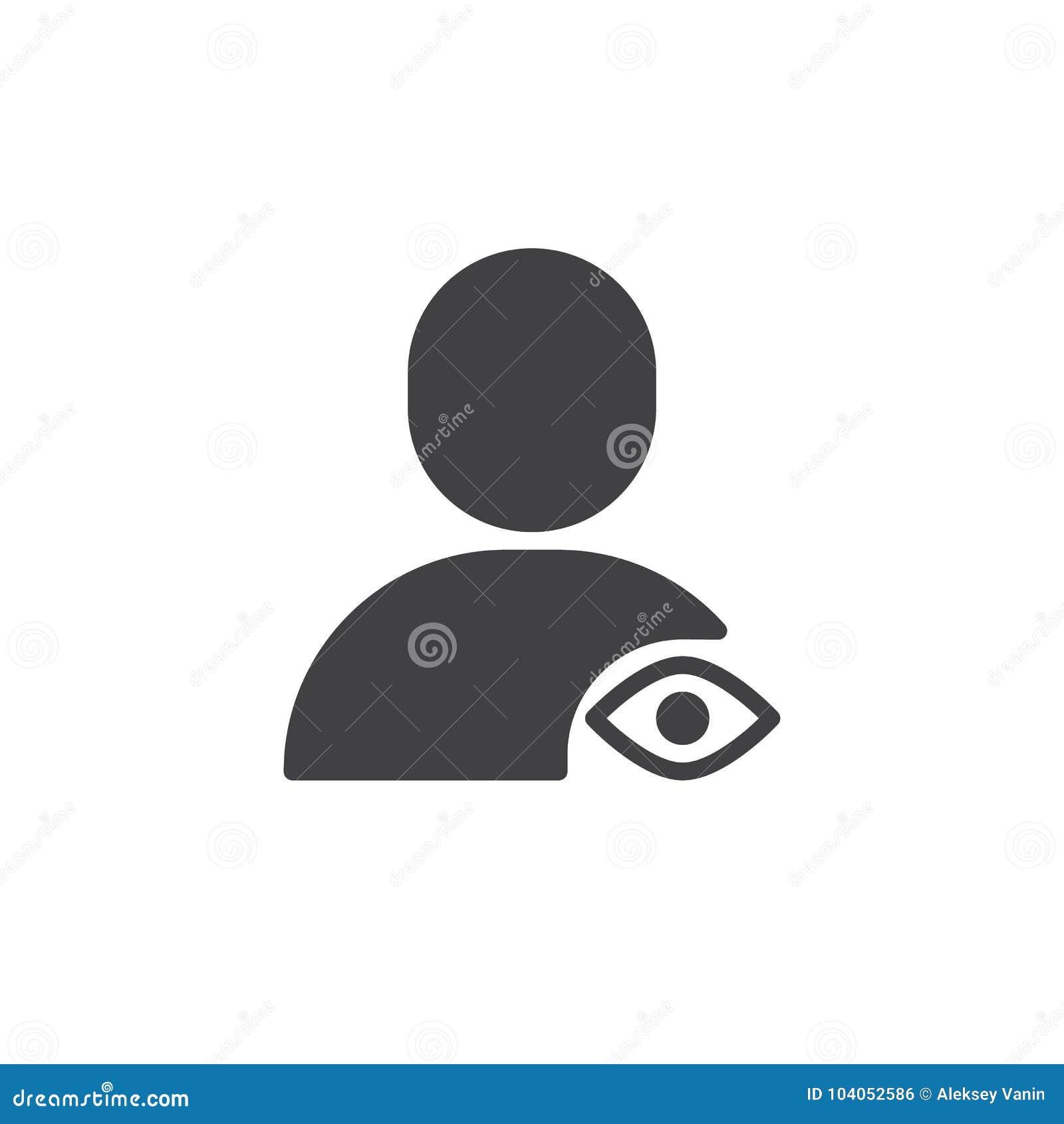 View User icon vector stock vector. Illustration of research - 104052586