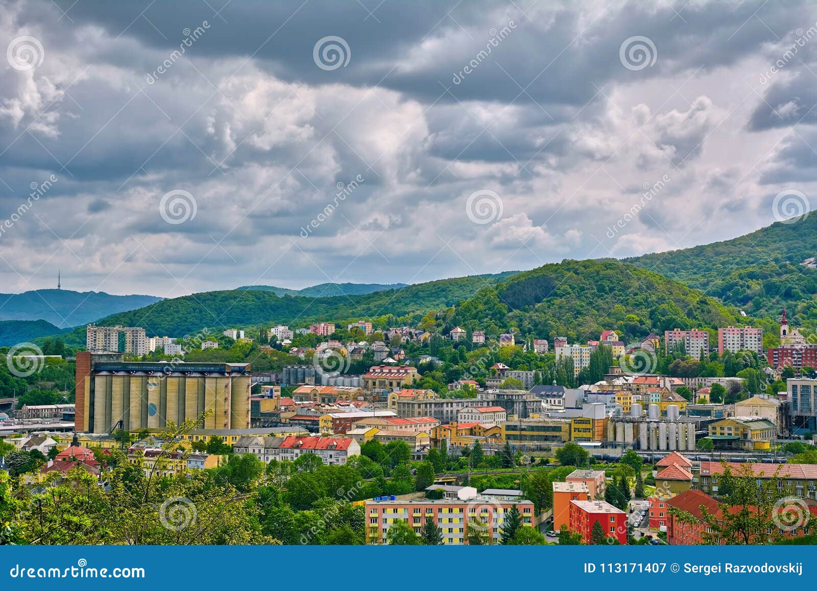 Usti Nad Labem stock image. Image of district, buildings - 113171407