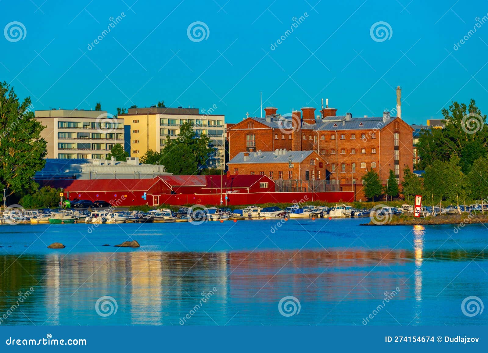 View of Vaasa Marina in Finland Stock Photo - Image of marina, vasa ...