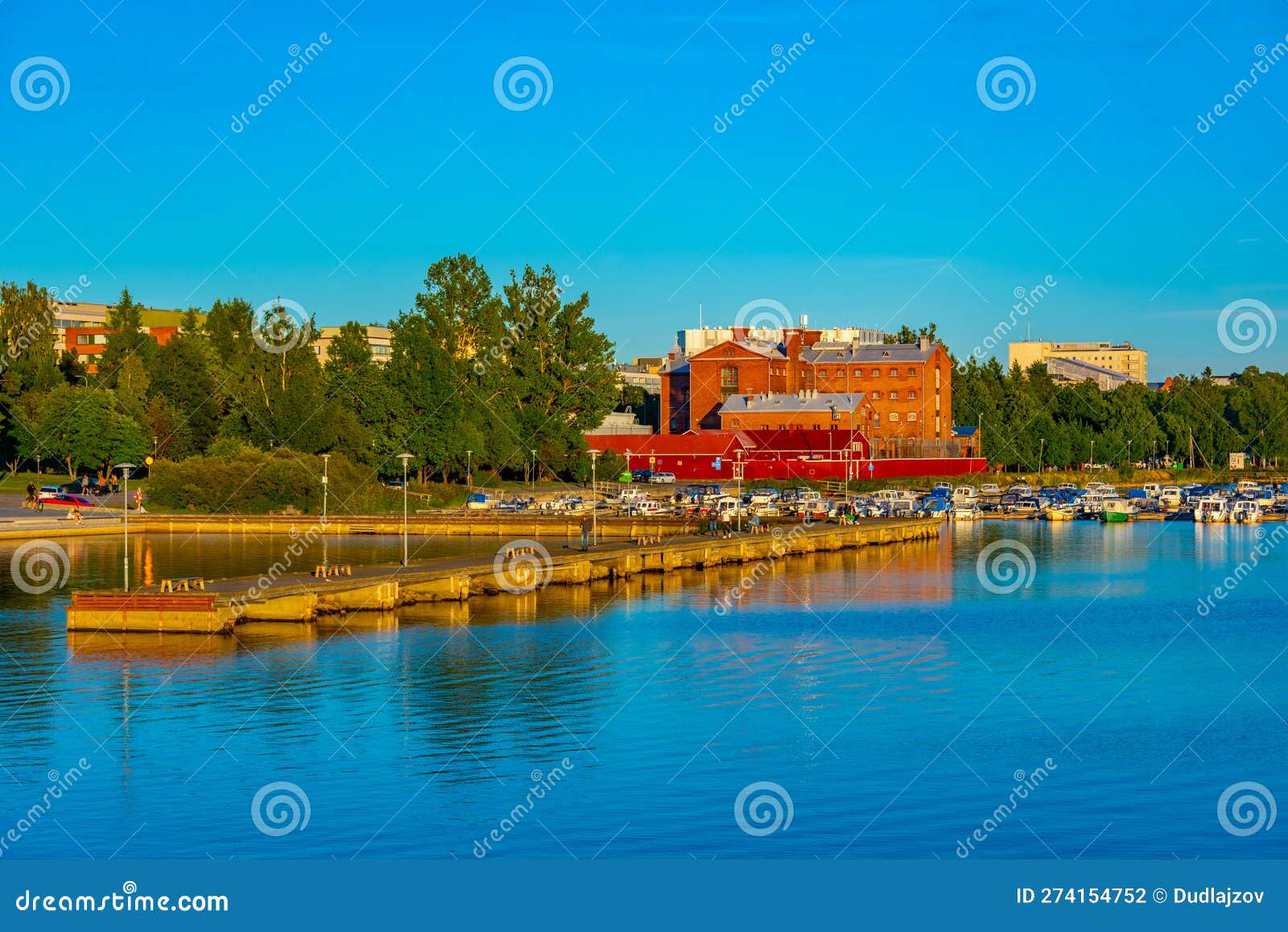 View of Vaasa Marina in Finland Stock Photo - Image of landmark, park ...