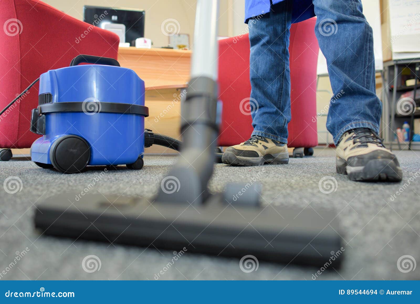 View Vacuum and Feet at Floor Level Stock Photo - Image of feet ...