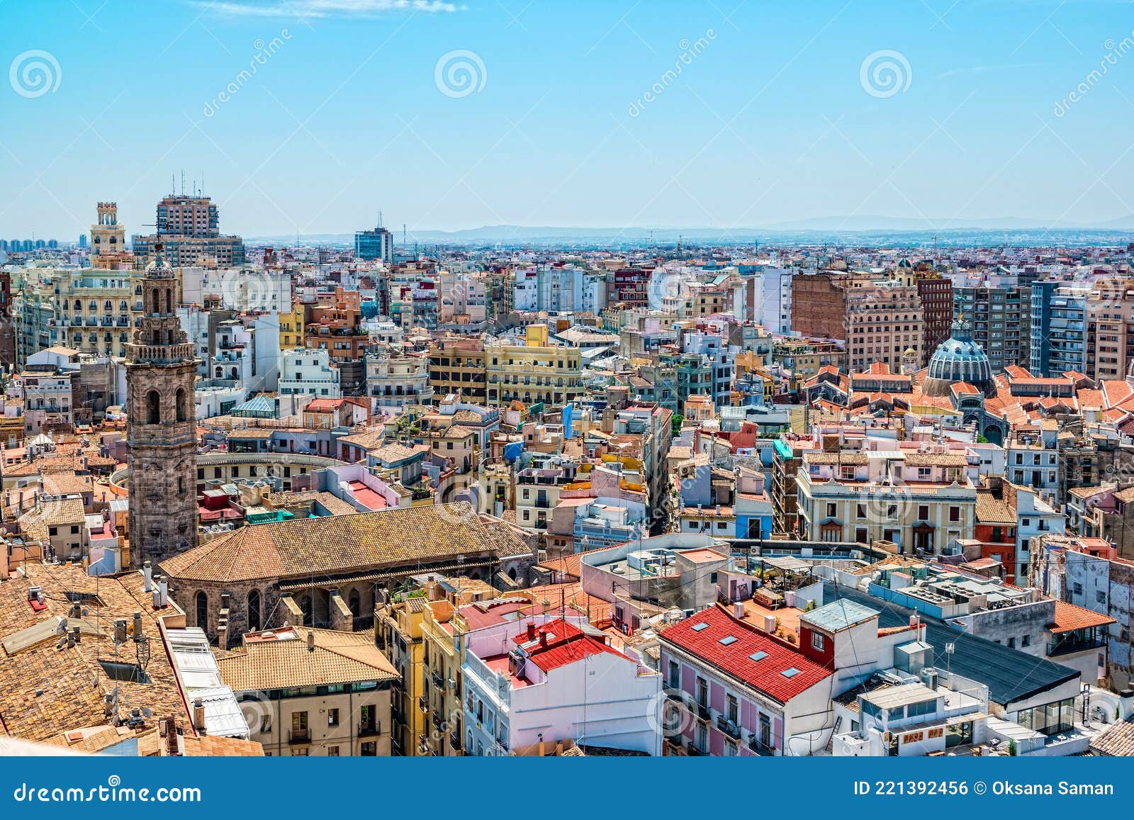 View of Valencia from Above Stock Photo - Image of valencia, european ...