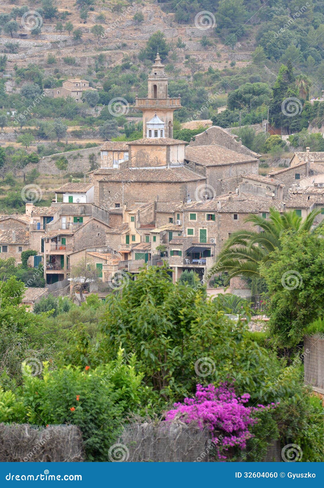 A View of Valldemossa in Mallorca, Spain Stock Photo - Image of islands ...