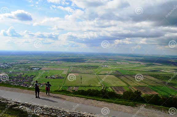 View of the Valley from a High Fortress Stock Image - Image of ...