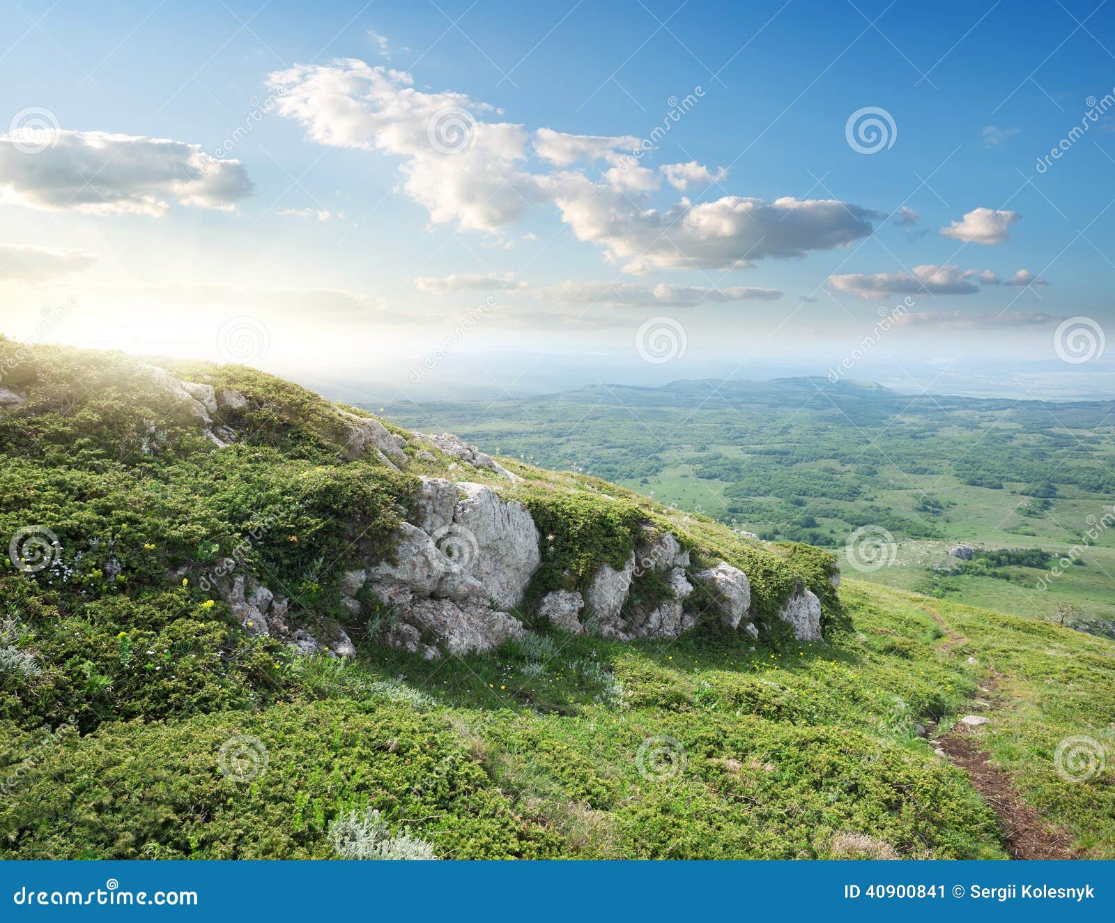 View on the valley stock image. Image of color, landscape - 40900841