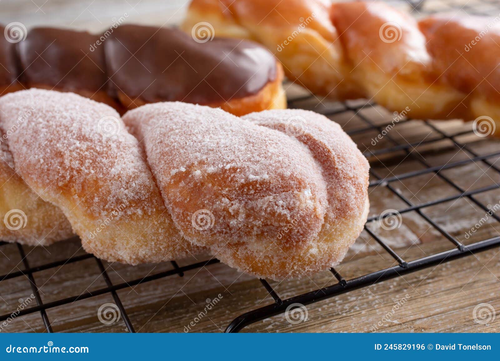Twist donuts stock photo. Image of wire, food, ingredient - 245829196