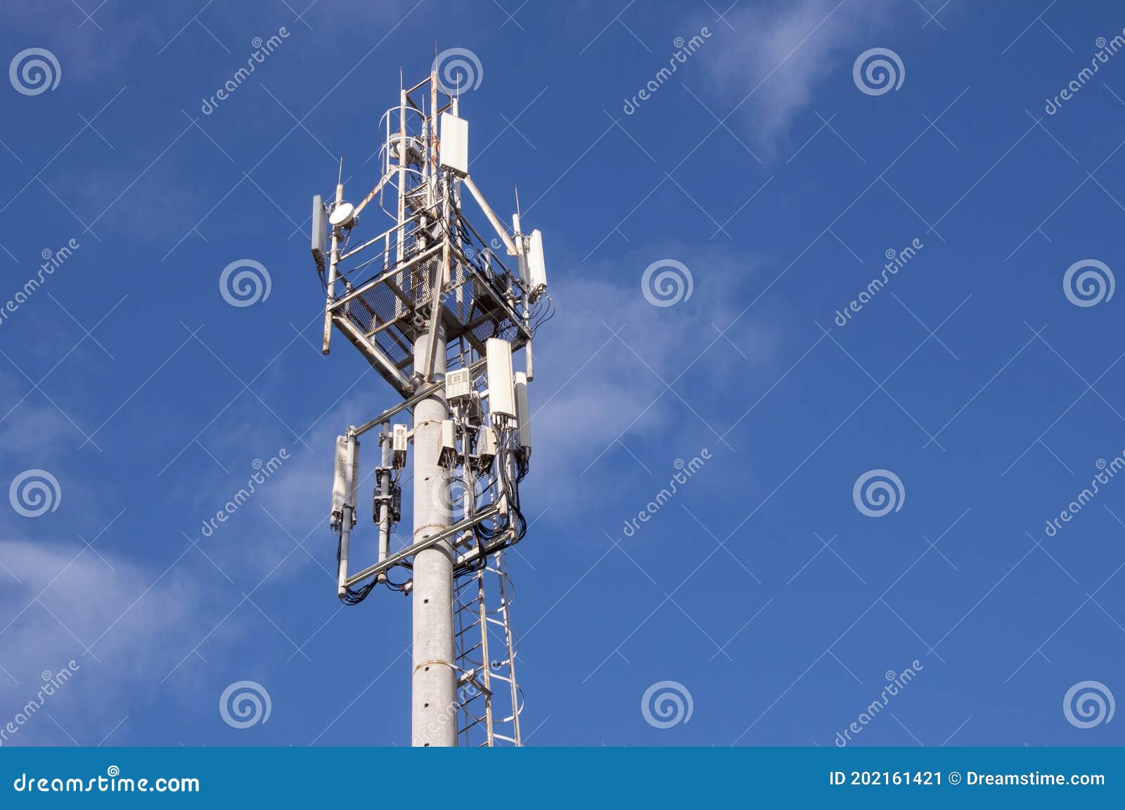 View of Various GPS, Cellphone, 3G, 4G and 5G Equipped ...