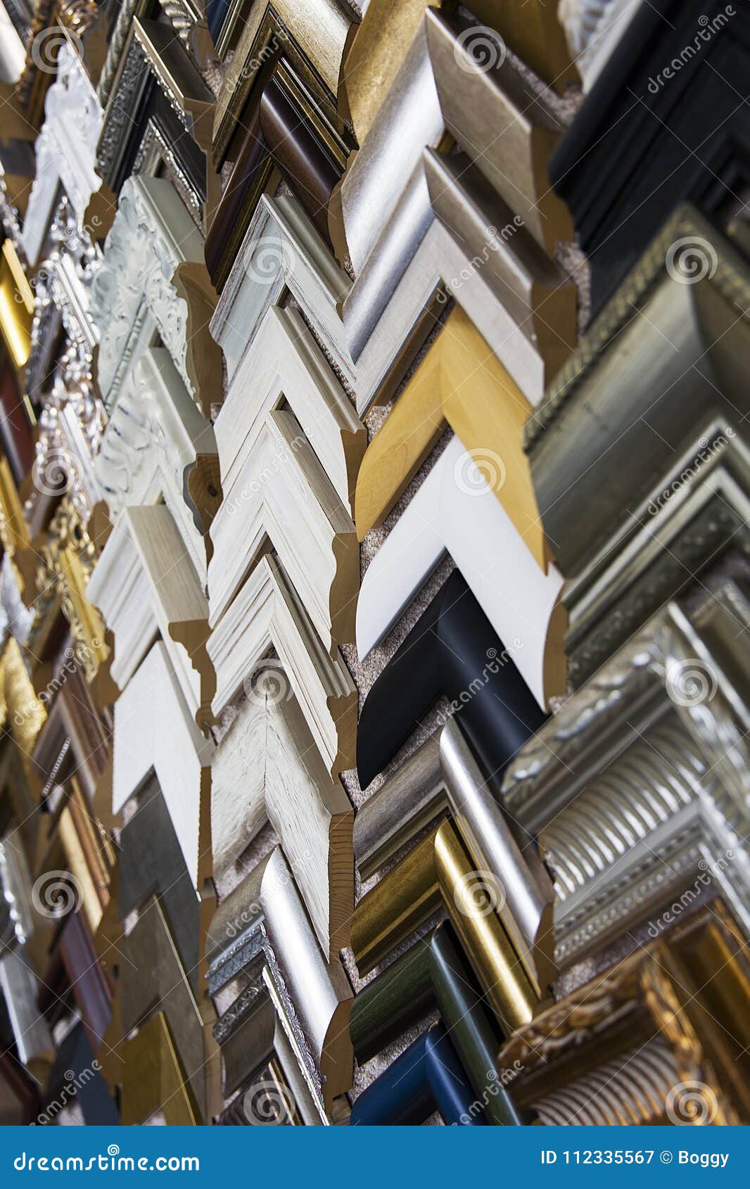 Picture frames samples stock image. Image of studio - 112335567