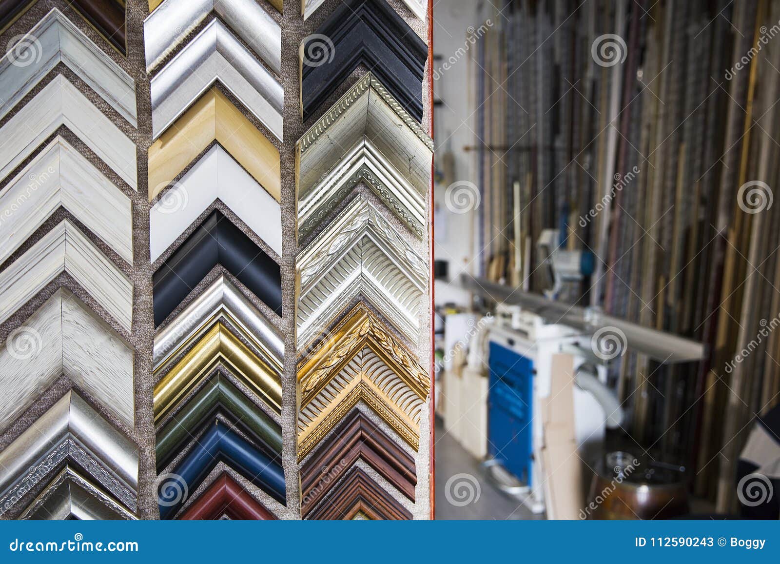 Picture frames samples stock image. Image of objects - 112590243