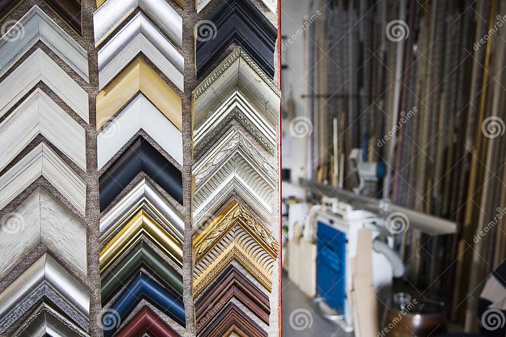 Picture frames samples stock image. Image of objects - 112590243