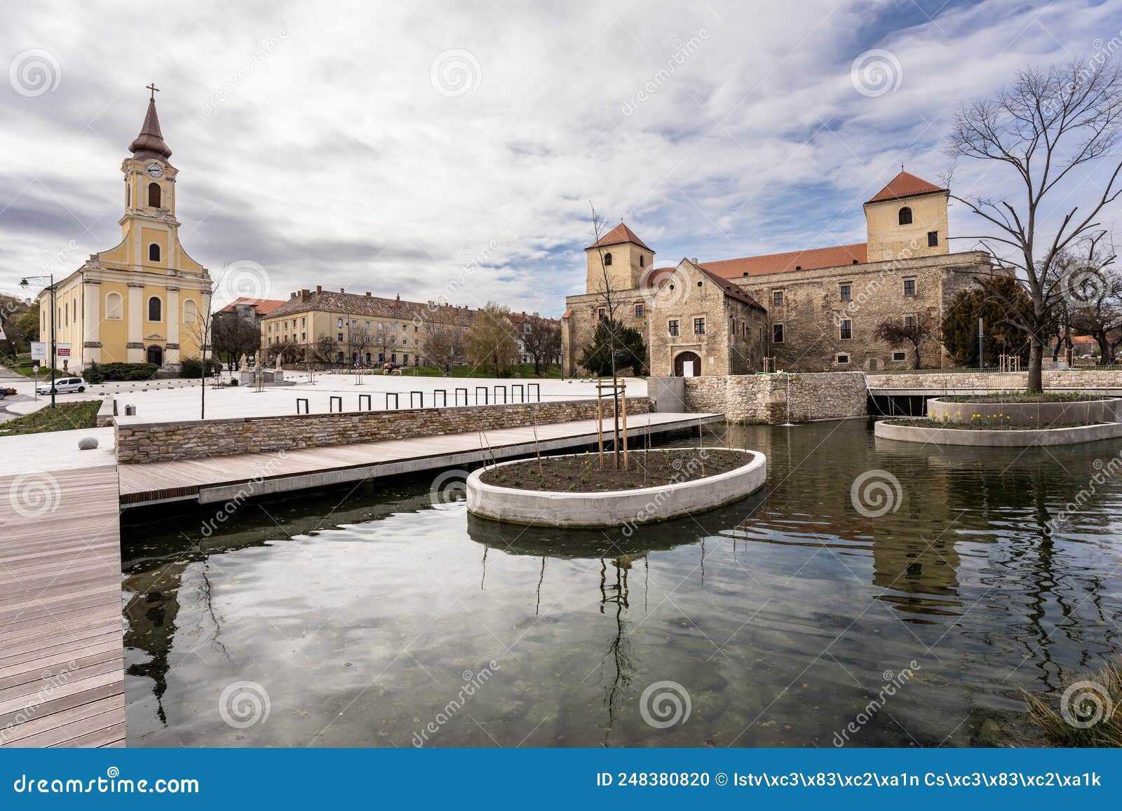 View of Varpalota Thury Castle Editorial Image - Image of fortress ...